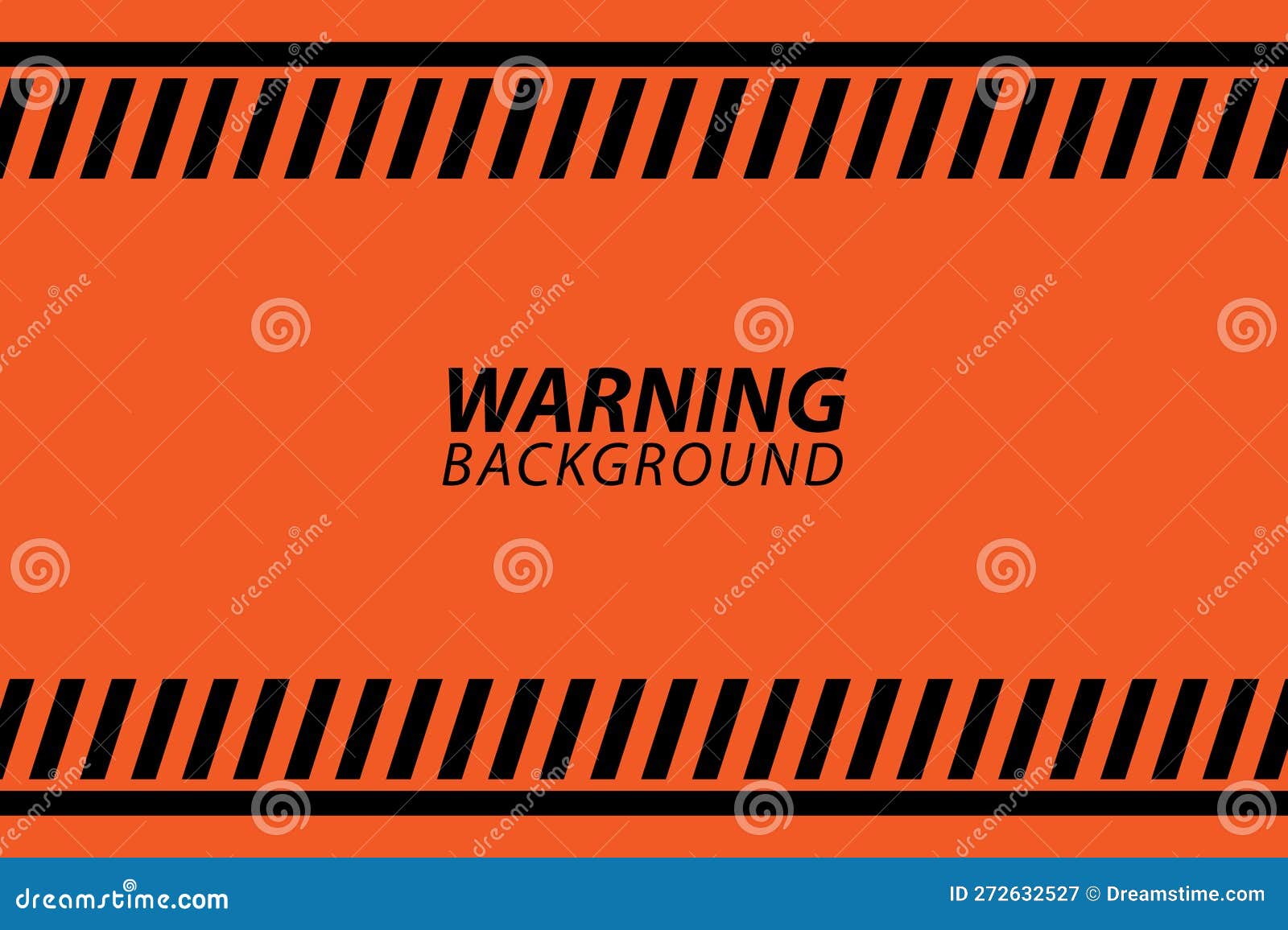 Vector Orange Warning Background with Black Stripes Lines Stock Vector ...