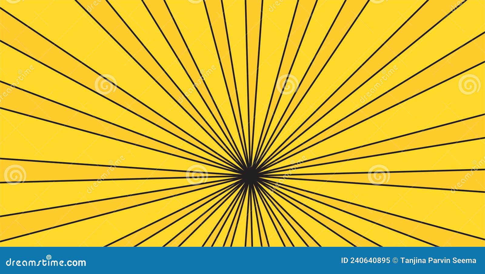 Vector Orange and Yellow Sunburst Background Design Stock Illustration ...