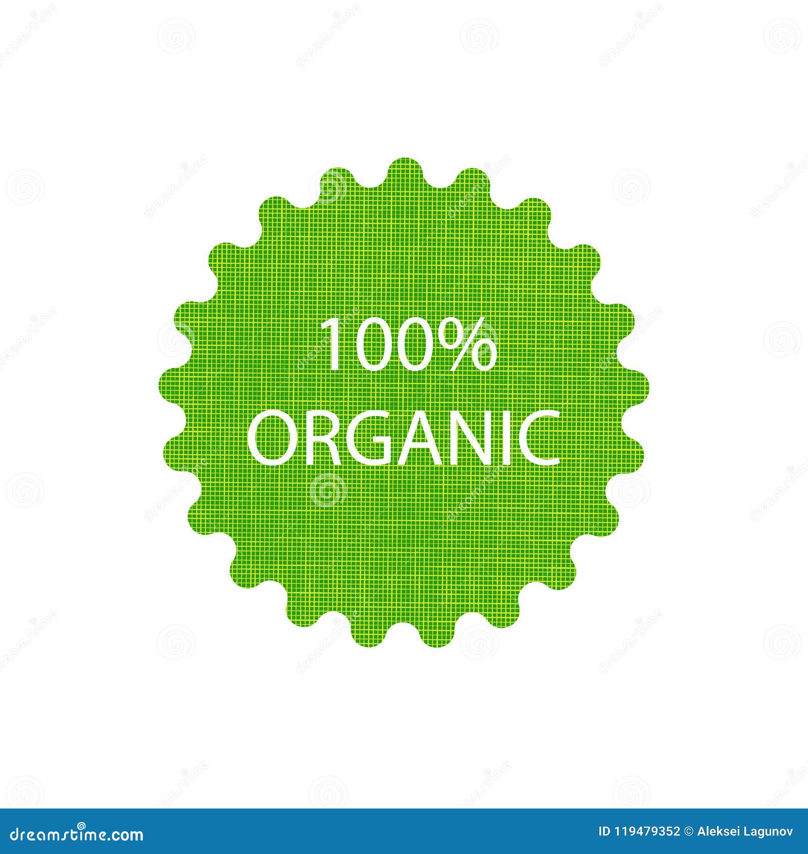 Vector 100 Organic Sign, Packaging Label Template. Stock Vector ...