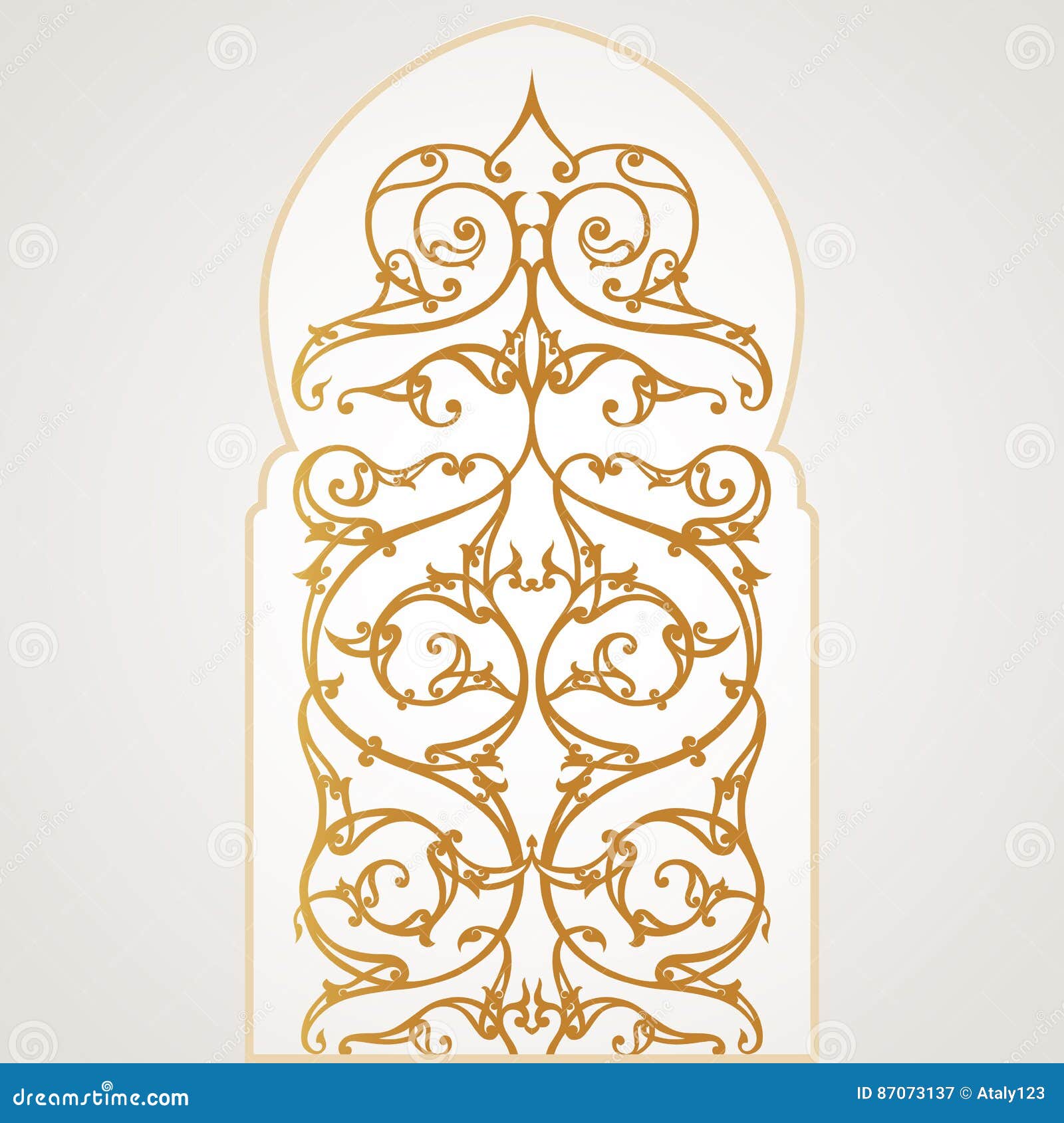 Golden Window Frame Royalty-Free Stock Photo | CartoonDealer.com #467289