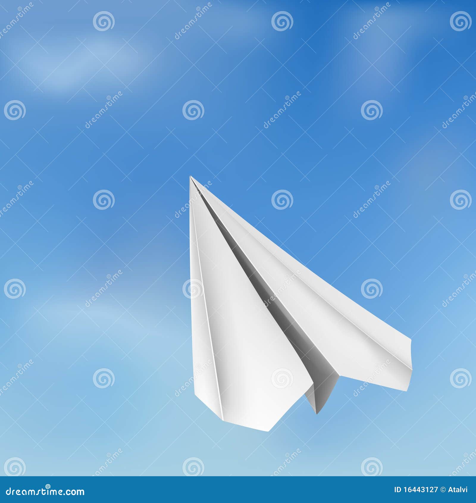 Vector Origami Flying Airplane Stock Vector - Illustration of paper ...
