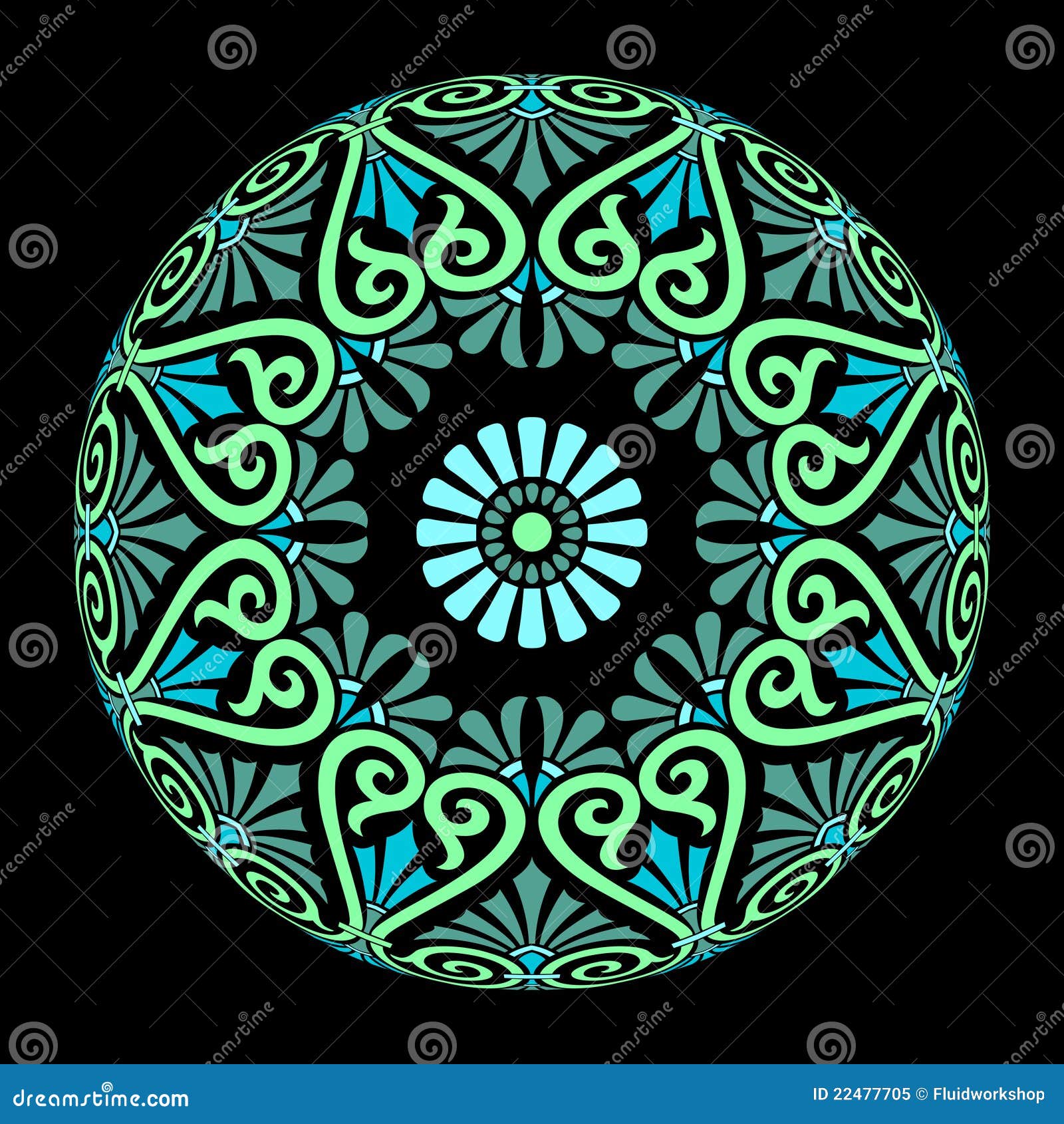 Rosetta On Gothic Cathedral Vector 02. Illustration Isolated On White ...