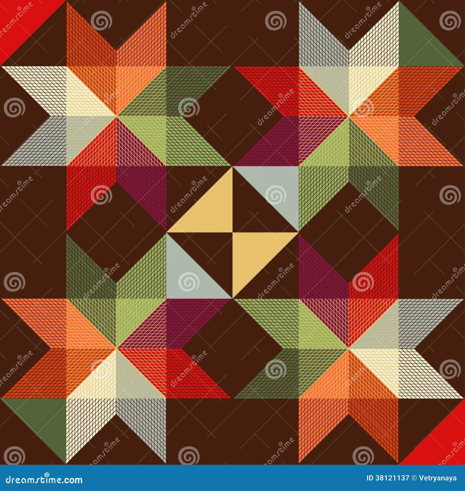 Vector Ornament from Folk Star Stock Vector - Illustration of norwegian ...