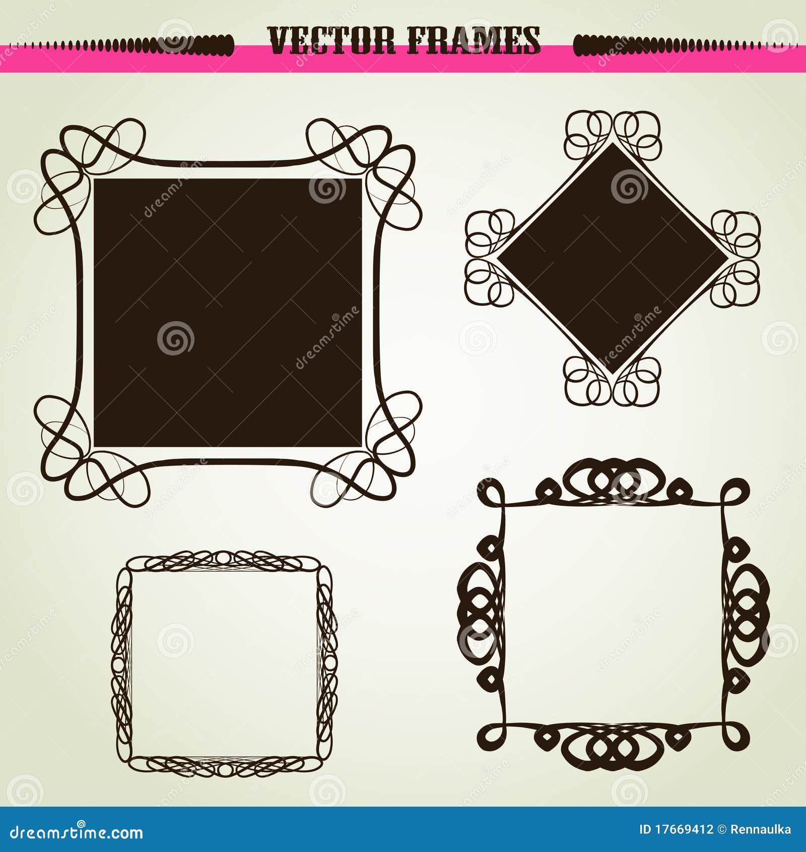 Vector ornament frames stock vector. Illustration of classic - 17669412