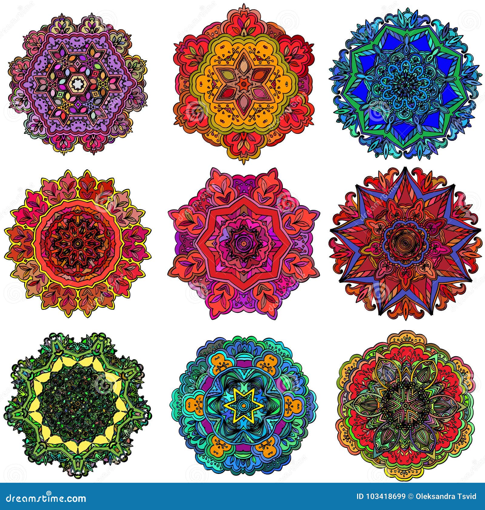 Geometric Ornament Design. Concentric Circles Stock Vector ...