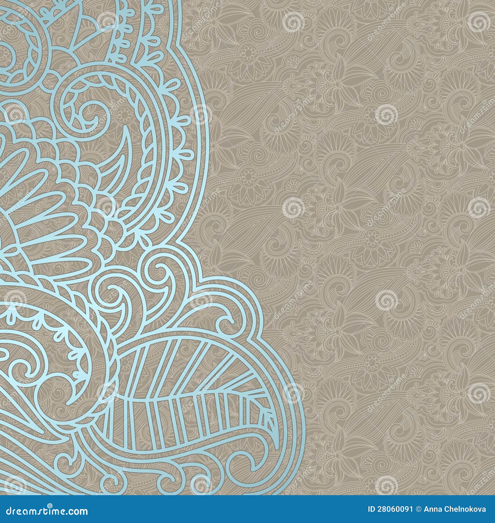 Vector Ornamental Background. Stock Vector - Illustration of filigree ...