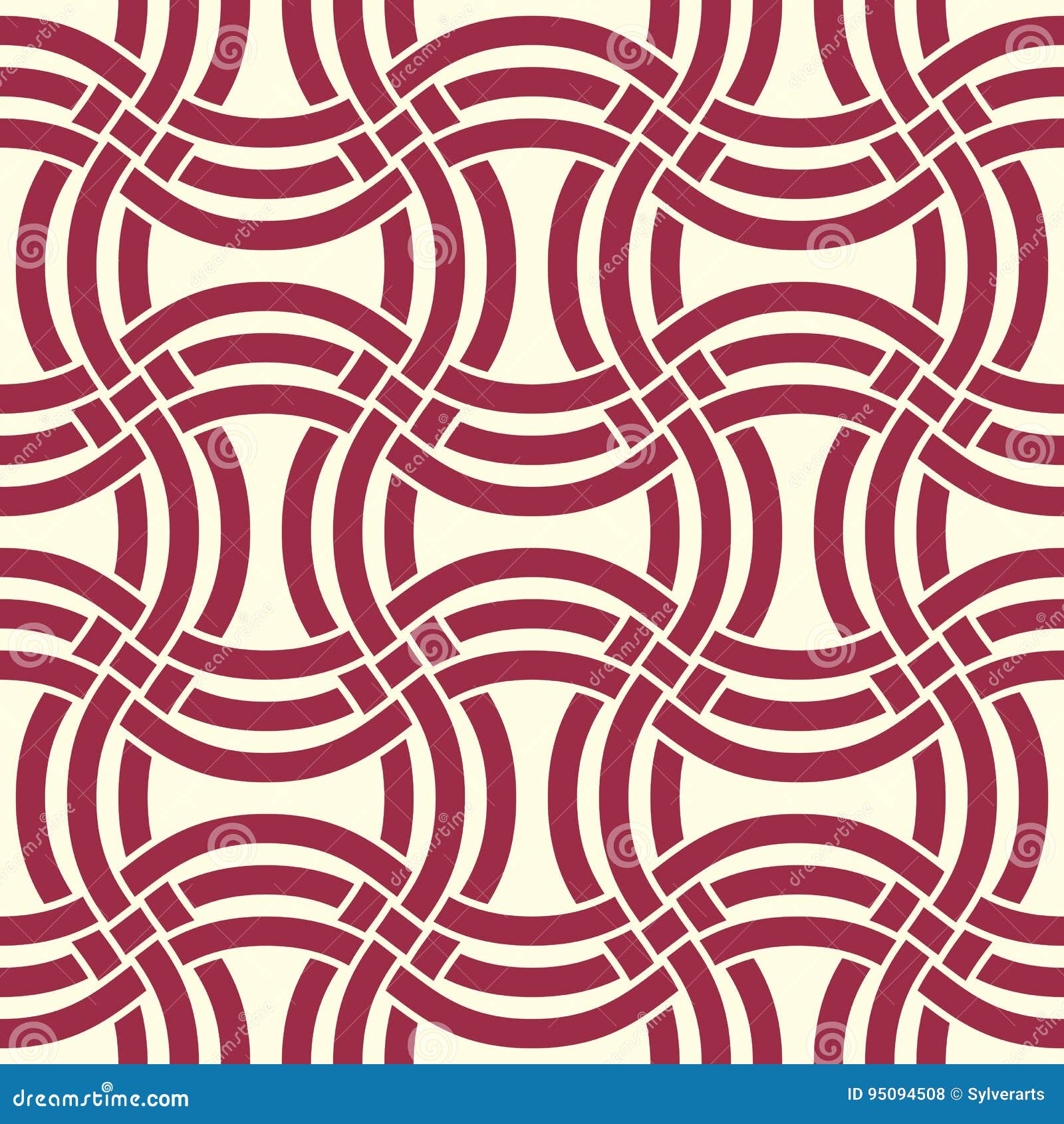 Vector Ornamental Continuous Background Made Using Undulate Line Stock ...