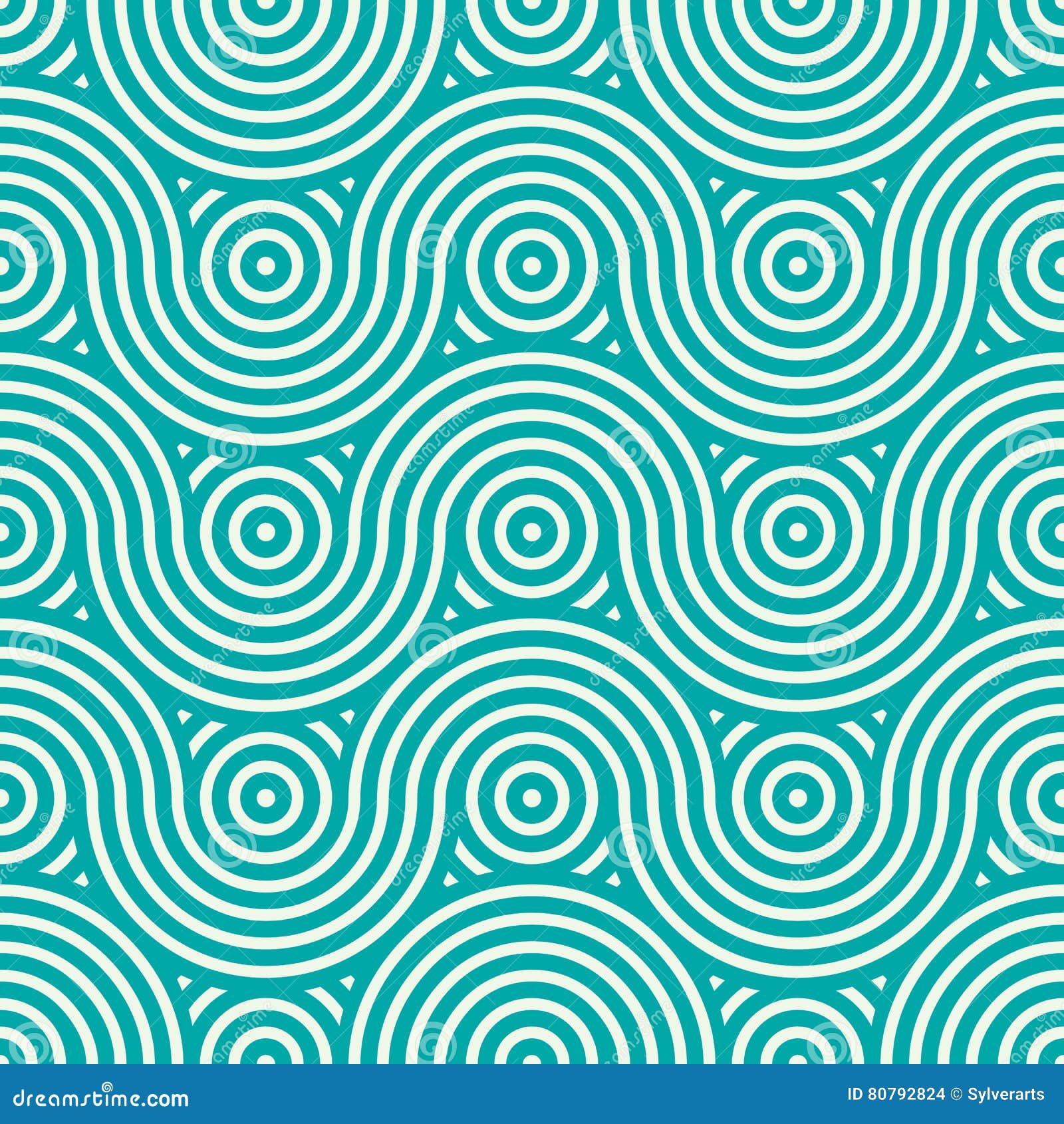 Vector Ornamental Continuous Background Made Using Undulate Line Stock ...