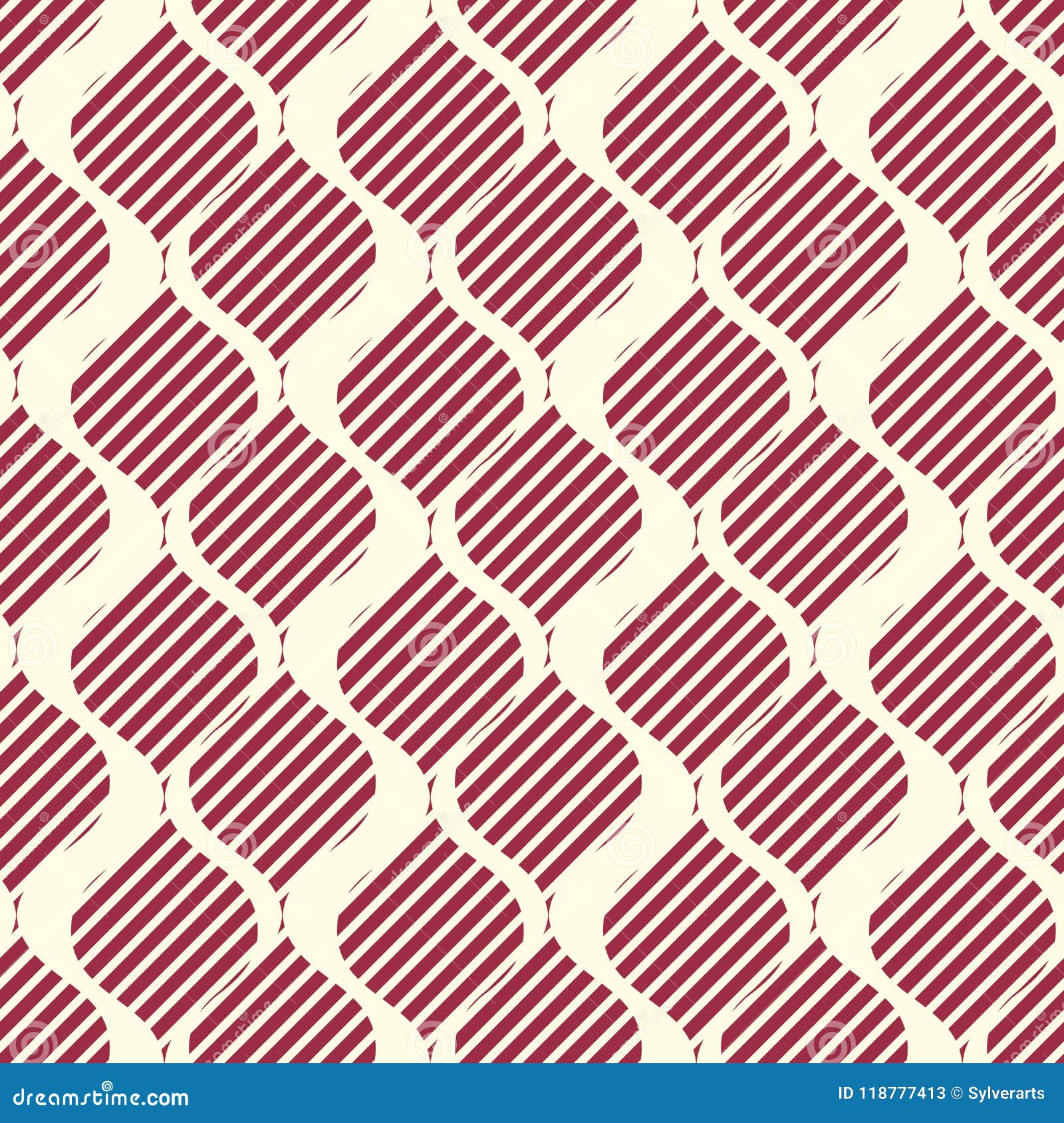 Vector Ornamental Continuous Background Made Using Undulate Line Stock ...