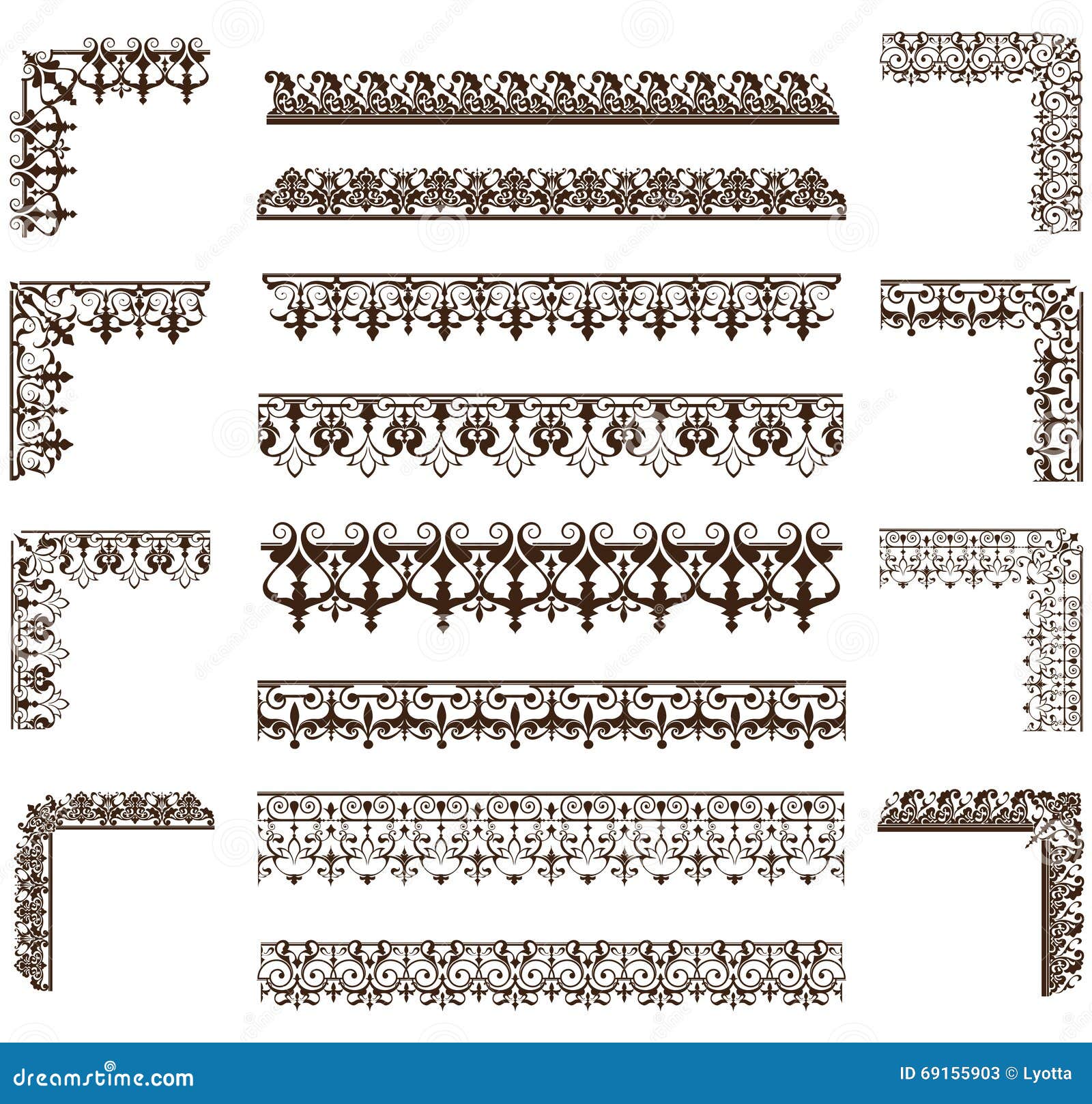 Vector Ornaments Frames, Corners, Borders | CartoonDealer.com #69155903 Vector Ornaments Frames, Corners, Borders | CartoonDealer.com #69155903
