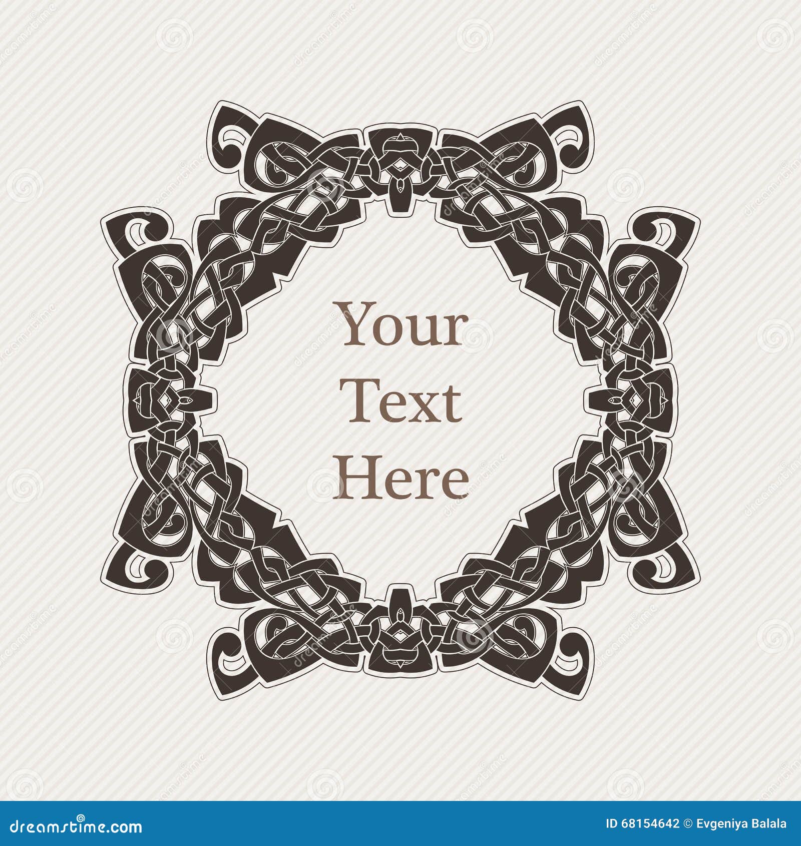 Border Gothic Ornament. Decorative Vintage Elements For Design. Vector ...