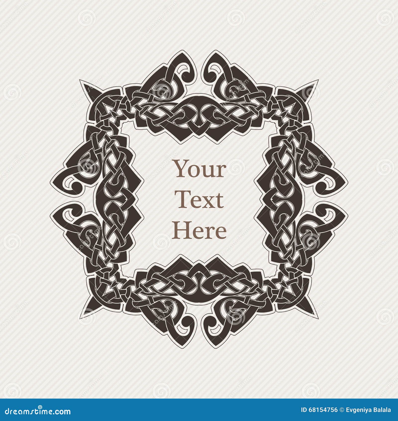 Border Gothic Ornament. Decorative Vintage Elements For Design. Vector ...