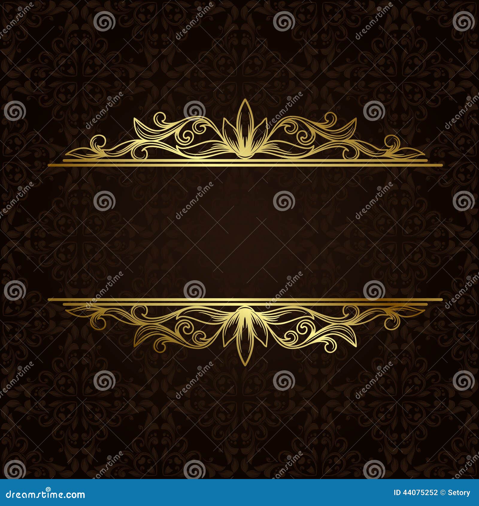 Vector Ornate Gold Border | CartoonDealer.com #44075252