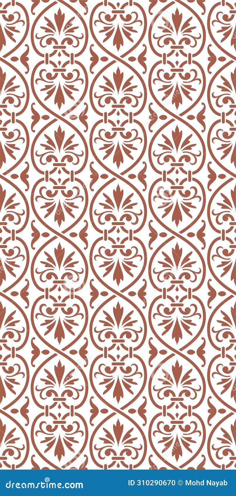 Vector Ornate Wallpaper Pattern Vector Cdr X6 Stock Vector ...