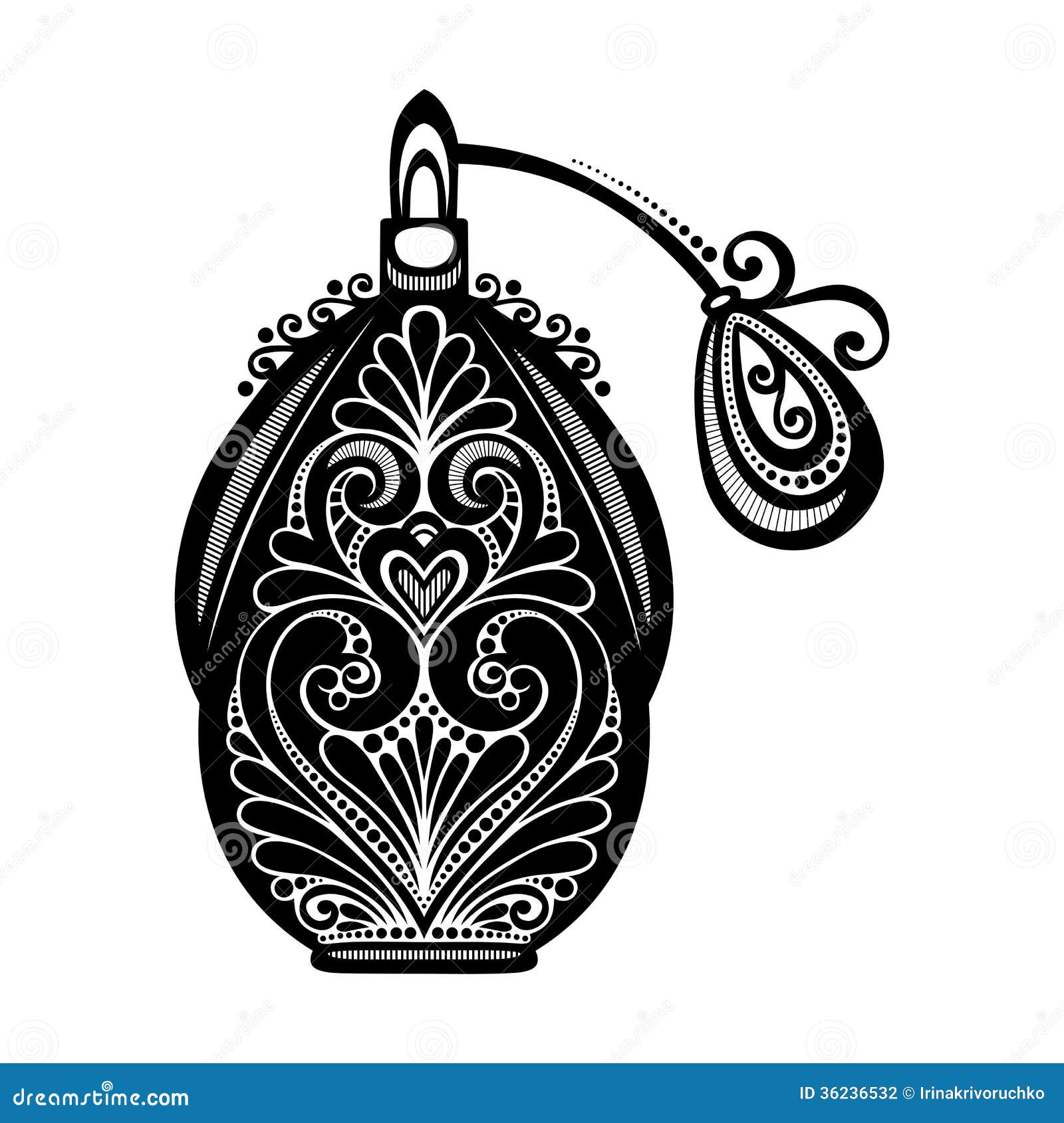 Vector Ornate Perfume stock vector. Illustration of magic - 36236532