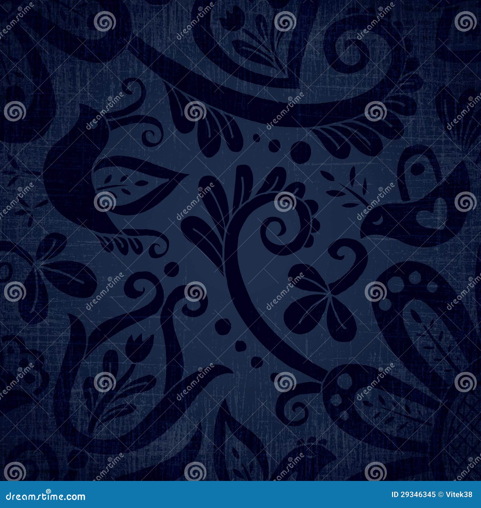 Vector Ornate Wallpaper with Discreet Floral Ornaments. Stock Vector ...