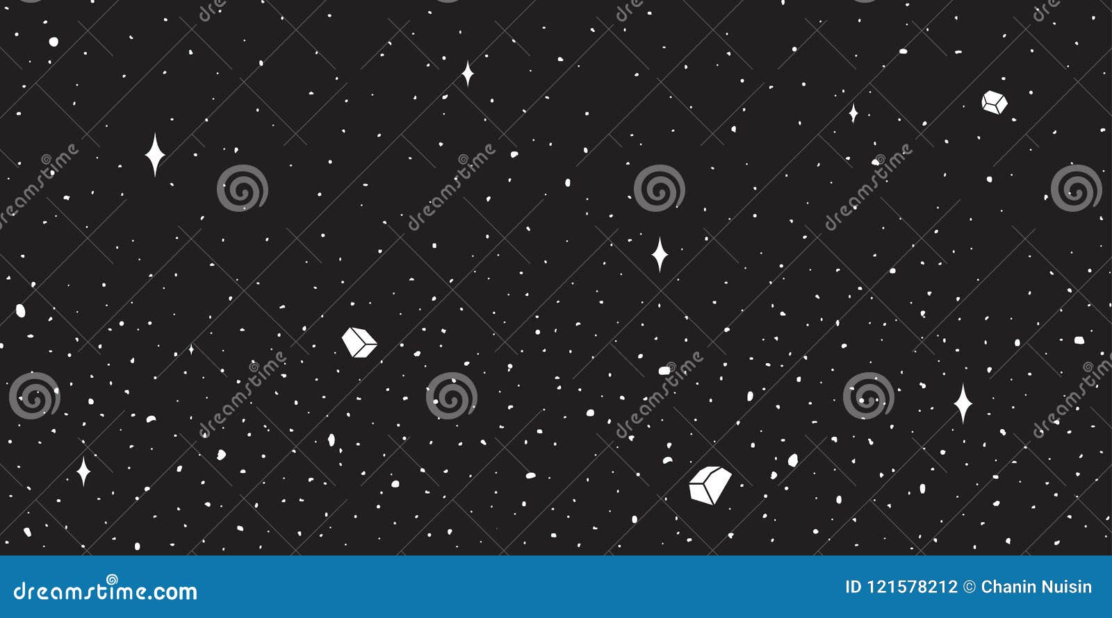 Vector Outer Space Star Planet Night Sky Background Wallpaper Stock ...