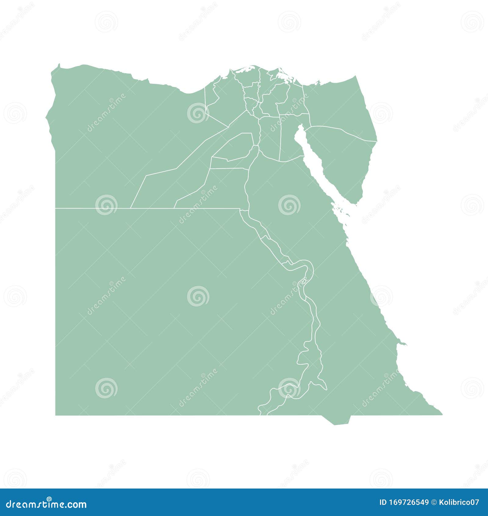 Vector Outline Administrative Division Map of Egypt. Vector Map. Stock ... Vector Outline Administrative Division Map of Egypt. Vector Map. Stock ...