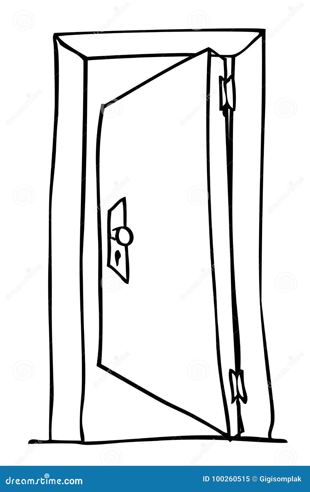 Outline Hand Draw Sketch of Door Stock Vector - Illustration of sketchy ... Outline Hand Draw Sketch of Door Stock Vector - Illustration of sketchy ...