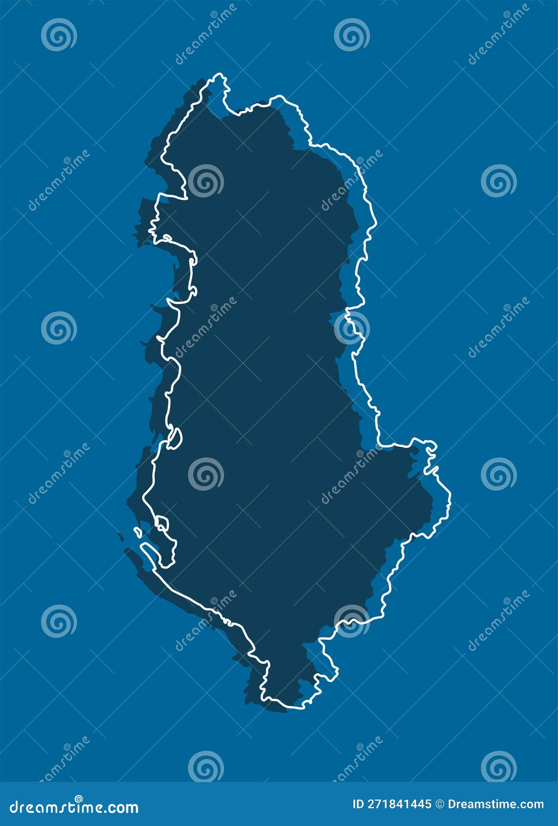Vector Outline Map Albania, Line Border Country | CartoonDealer.com ... Vector Outline Map Albania, Line Border Country | CartoonDealer.com ...