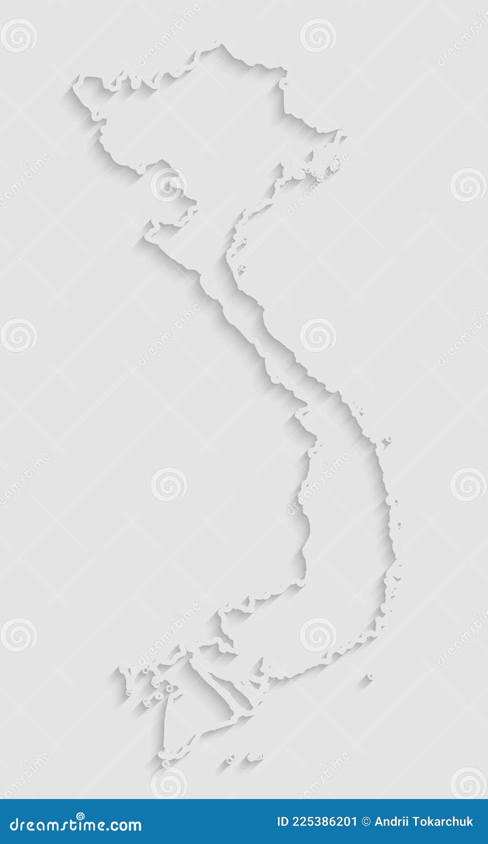 Creative Map Vietnam, Vector Asia Country Template | CartoonDealer.com ...