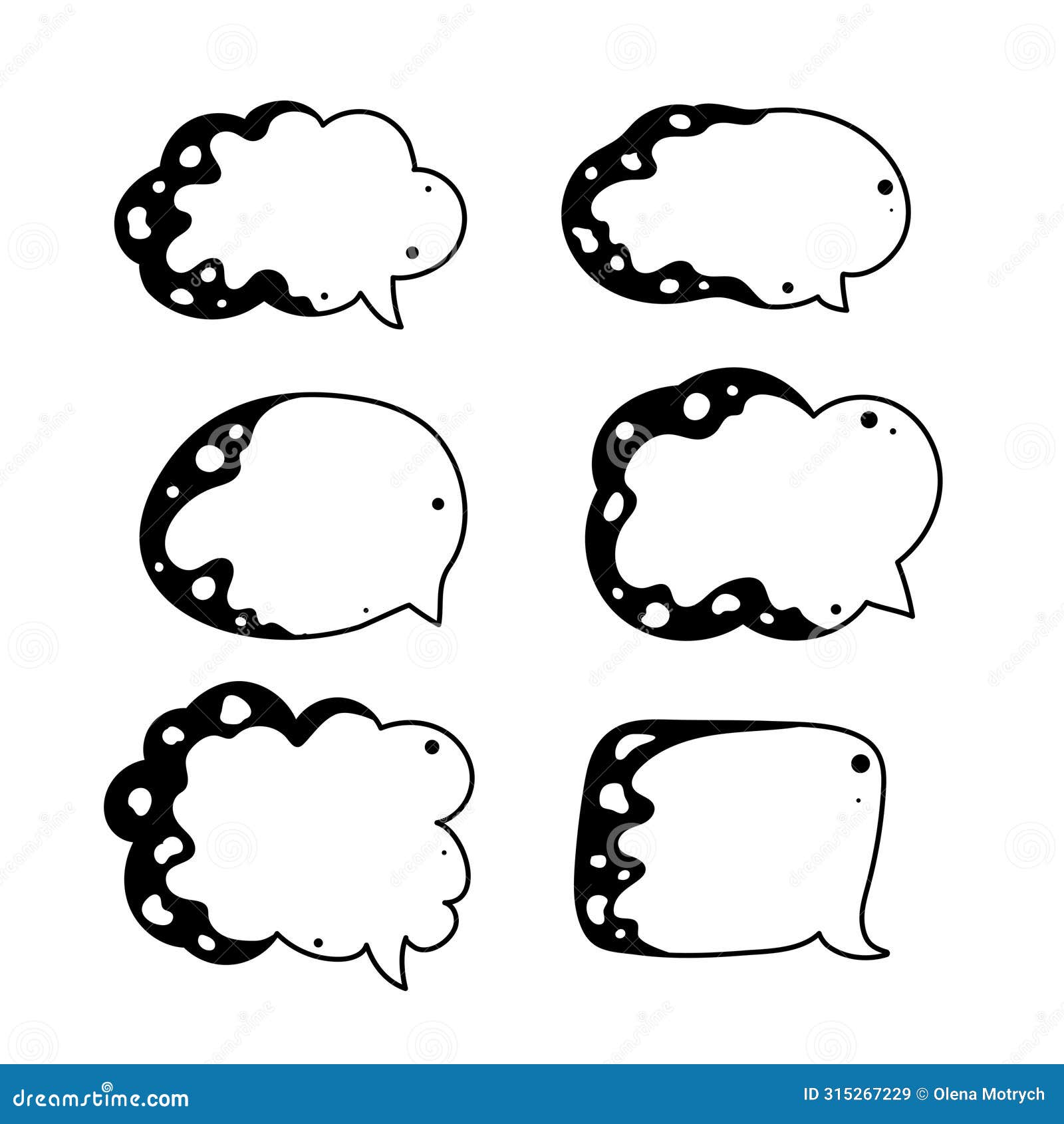 Vector Outline Speech Bubbles Stock Vector - Illustration of cartoon ... Vector Outline Speech Bubbles Stock Vector - Illustration of cartoon ...