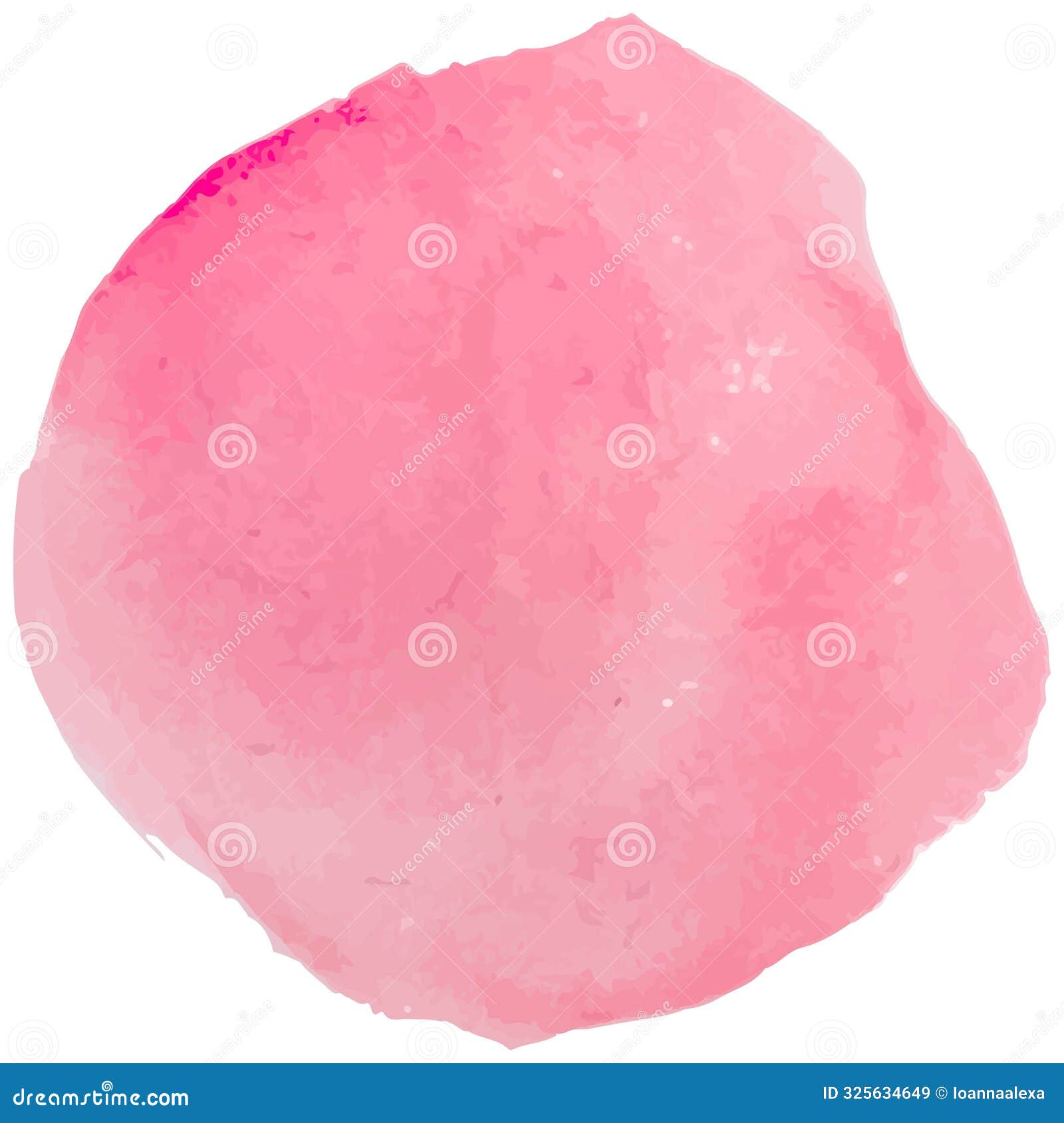 Vector Oval Frame with a Hand-painted Pink Stain Stock Illustration ...