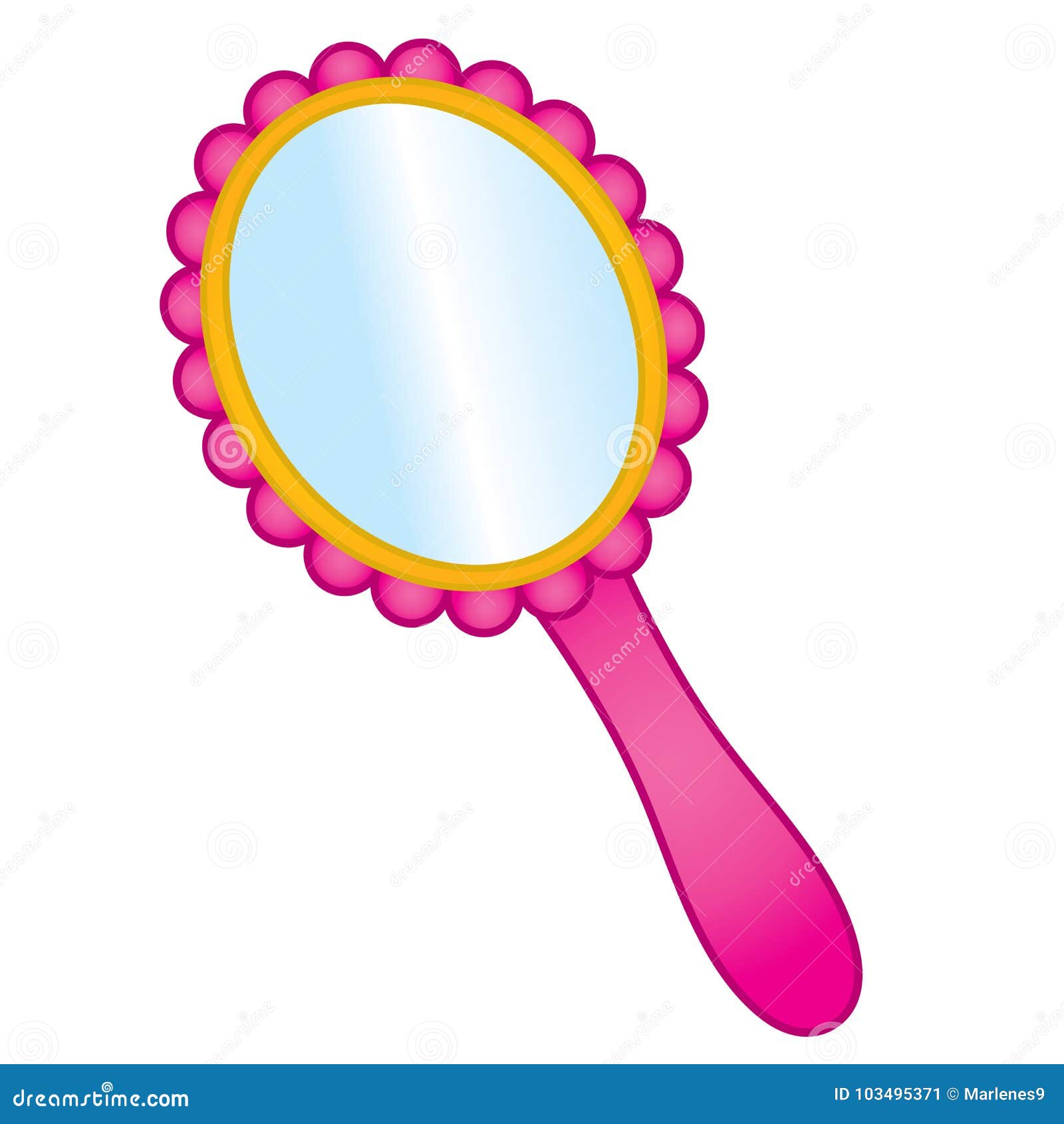 Vector Ovale Vormspiegel Spiegel Vectorillustratie Vector Illustratie ...