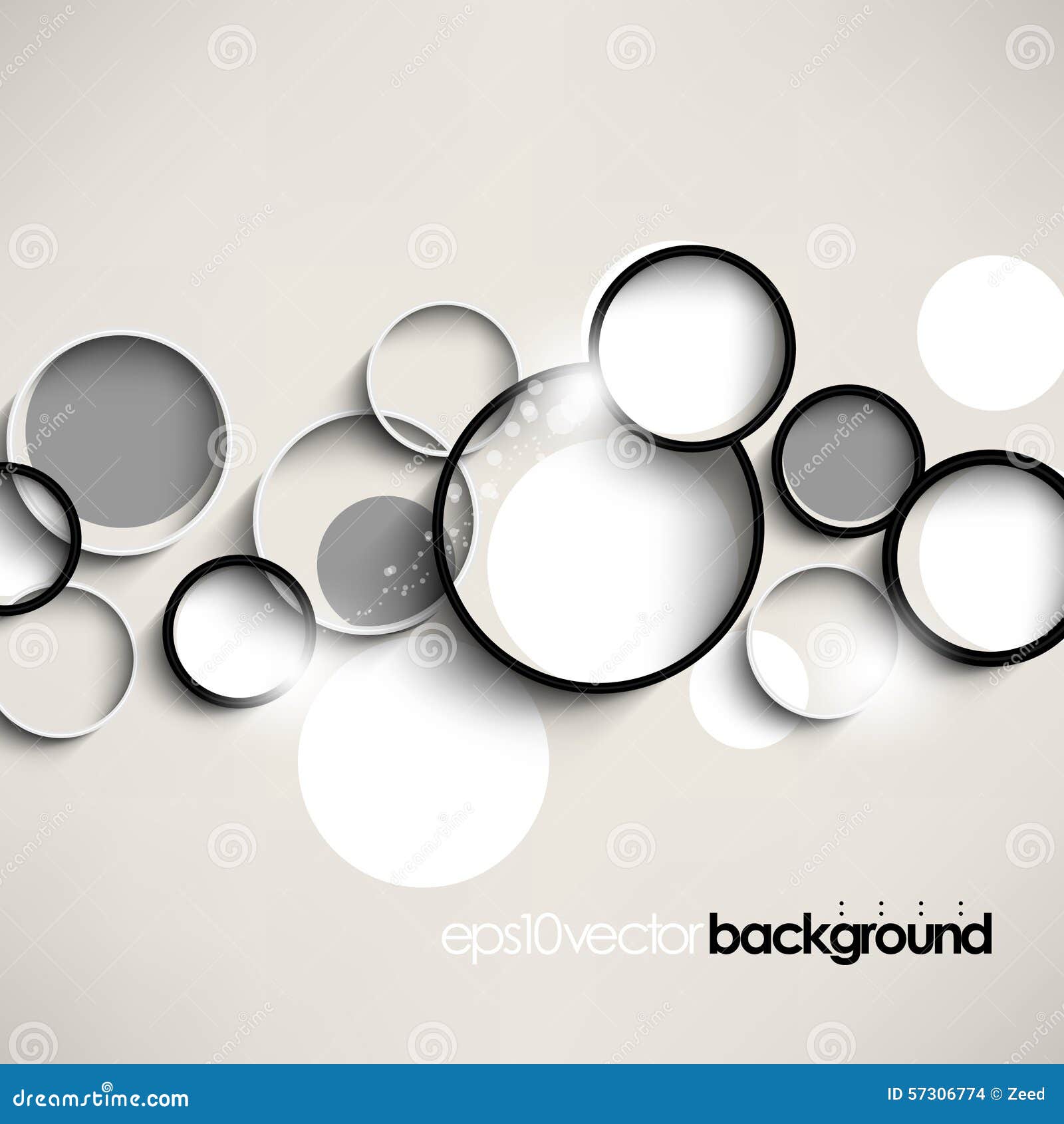 Vector Overlapping Geometric Shapes Infographics Background Royalty ...