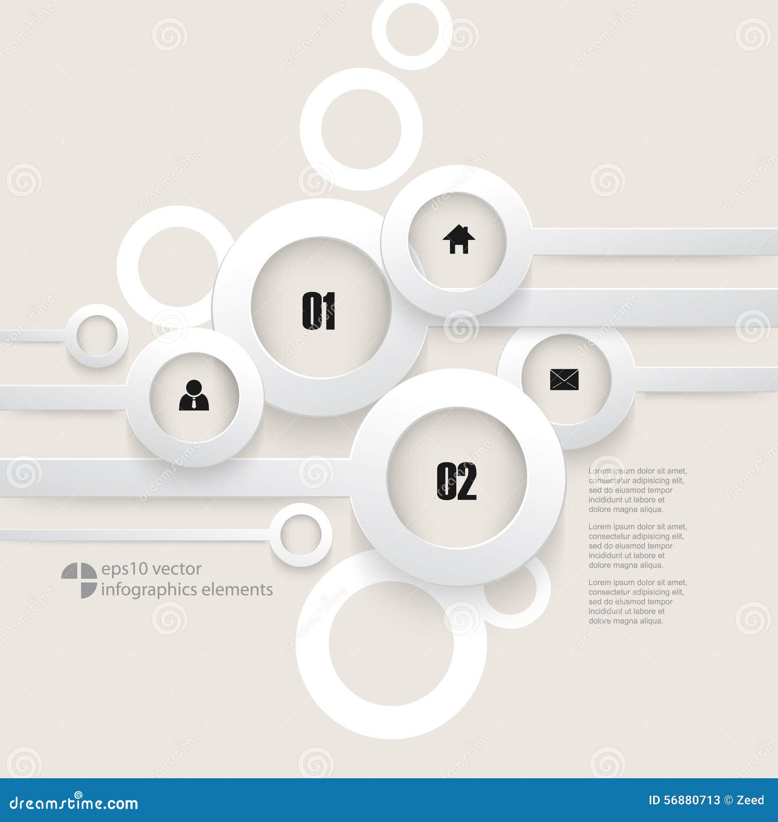 Infographics Set With Overlapping Bars Cartoon Vector | CartoonDealer ...