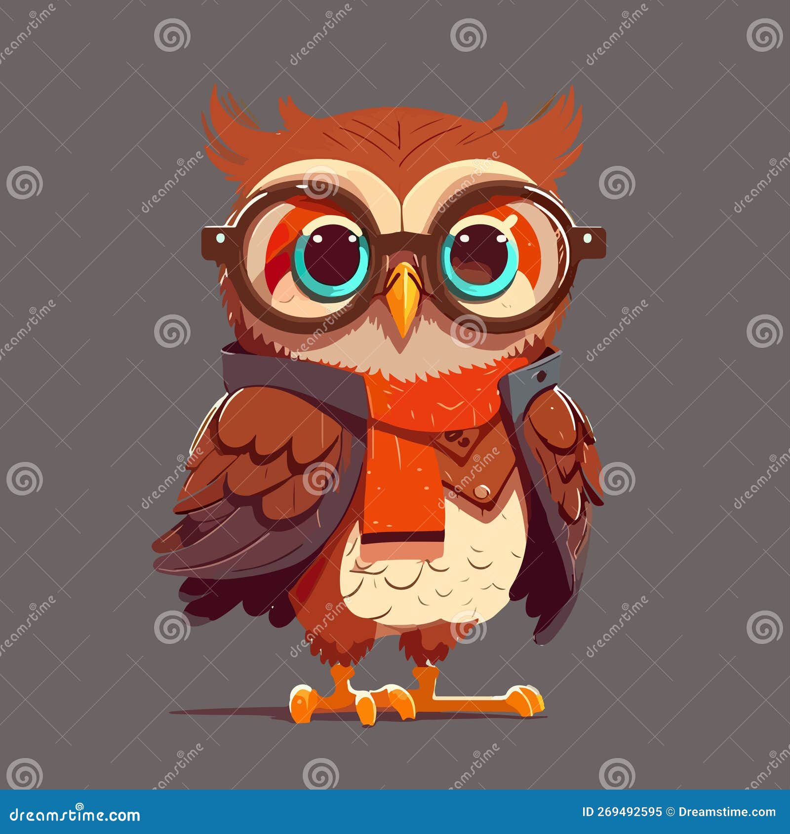 Vector Owl Character for T-shirt Design Stock Illustration ...