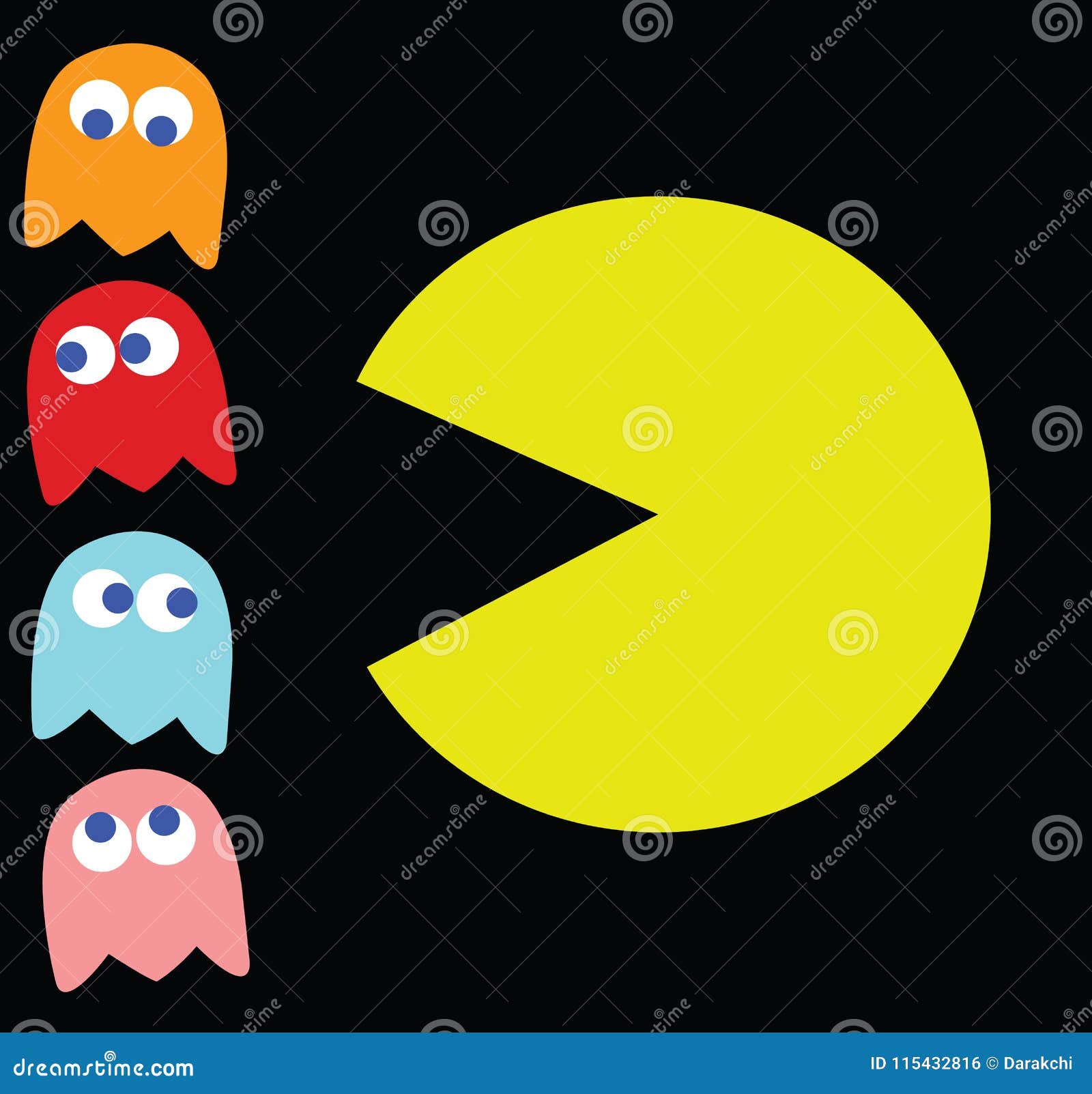 Set Of Enemies Characters From 16-bit Super Mario Bros Classic Video ...