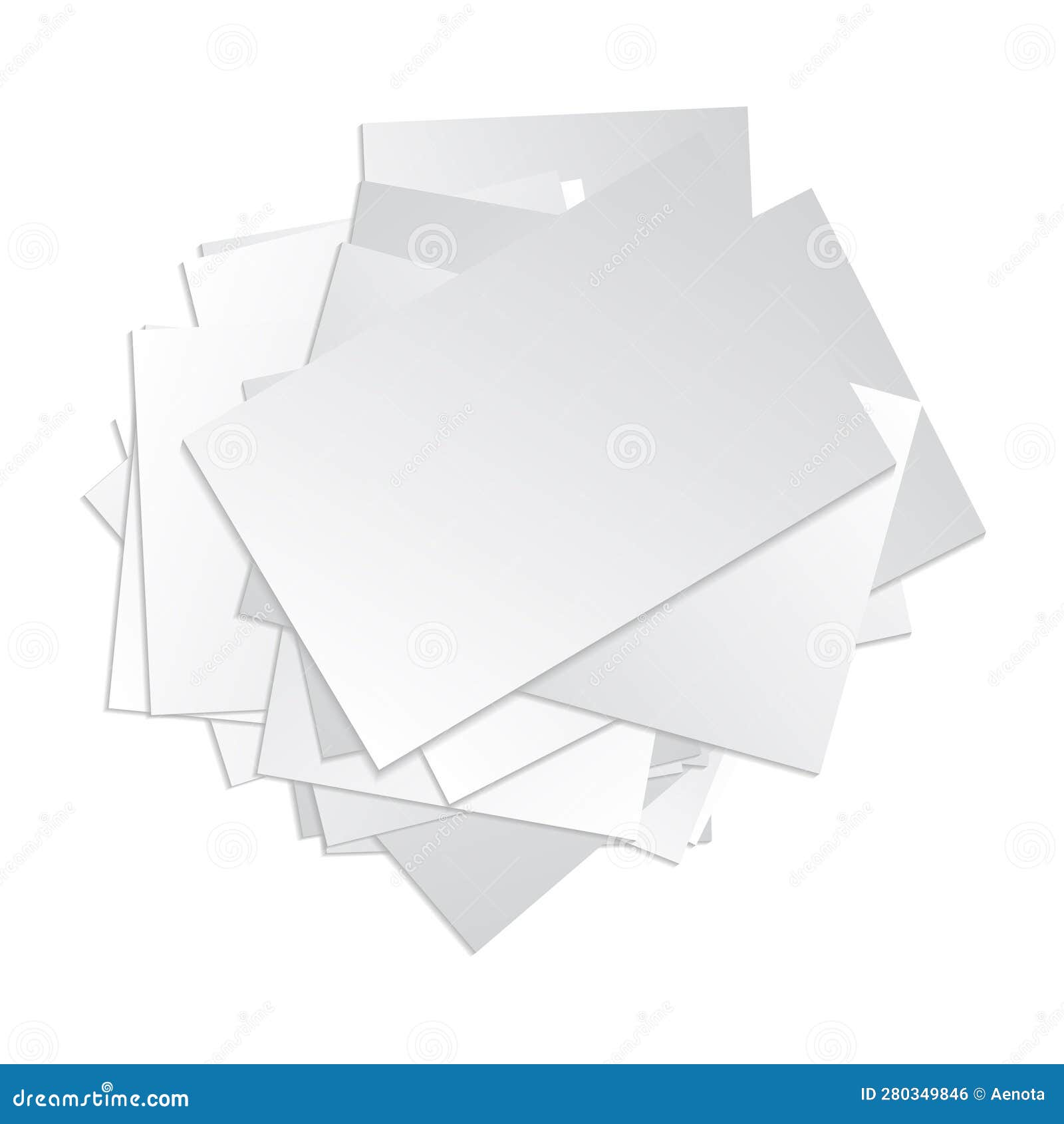 Vector pack of paper stock vector. Illustration of writing - 280349846