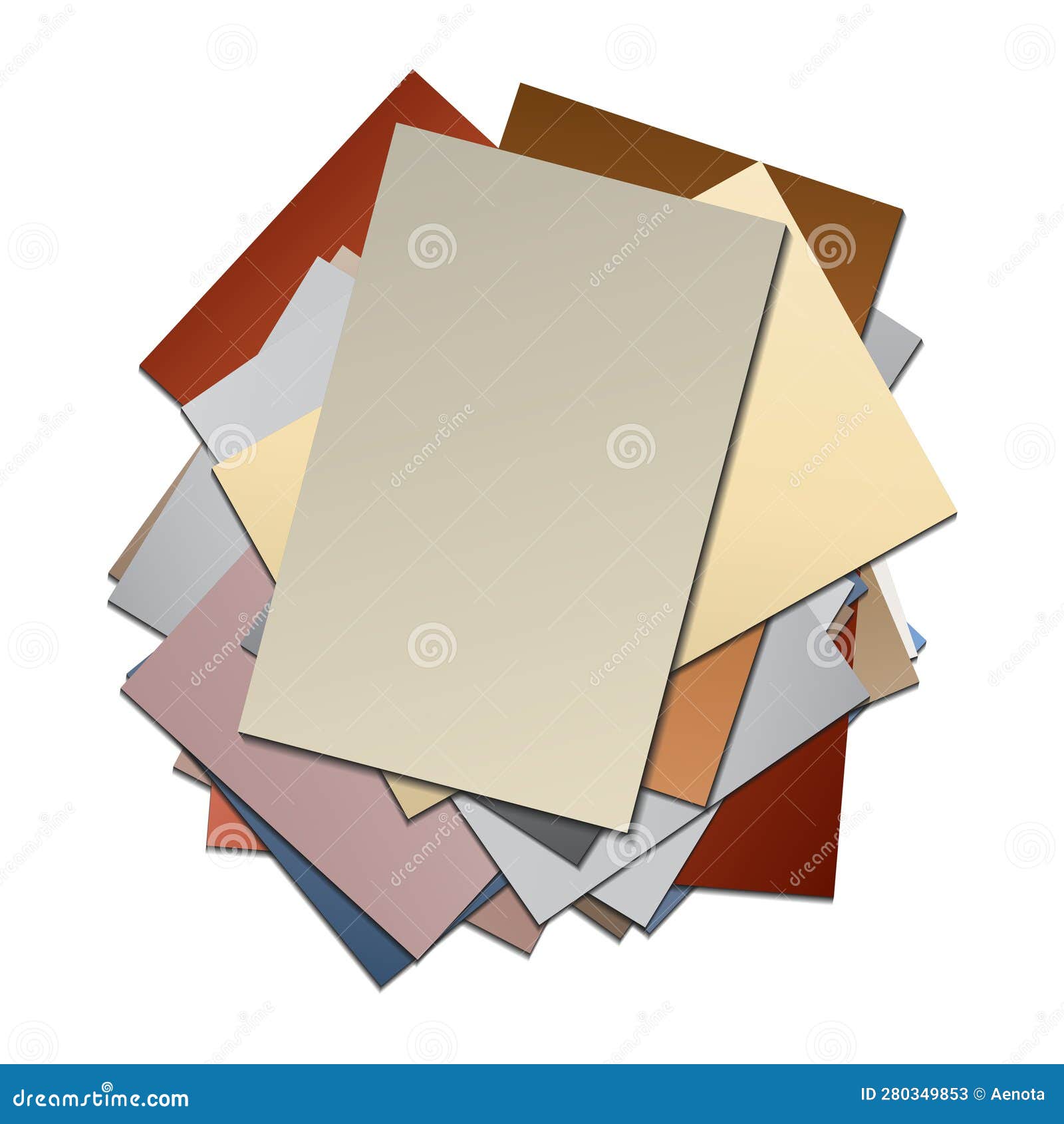 Vector pack of paper stock vector. Illustration of printing - 280349853