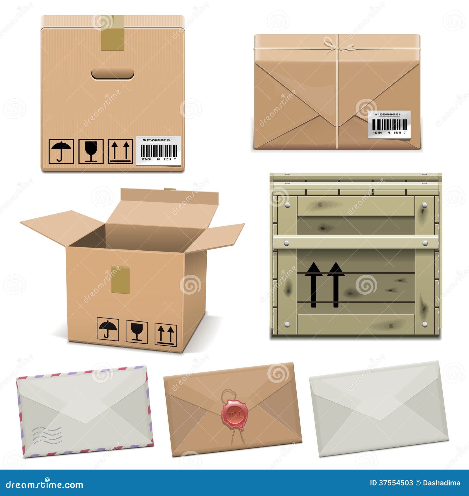 Vector Package Icons stock vector. Illustration of address - 37554503