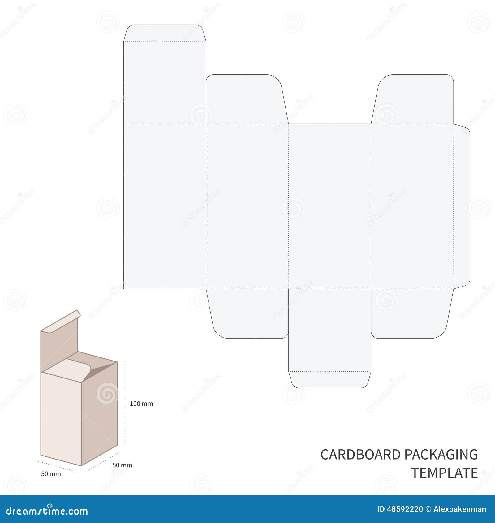 Vector packaging template stock vector. Illustration of clipart - 48592220