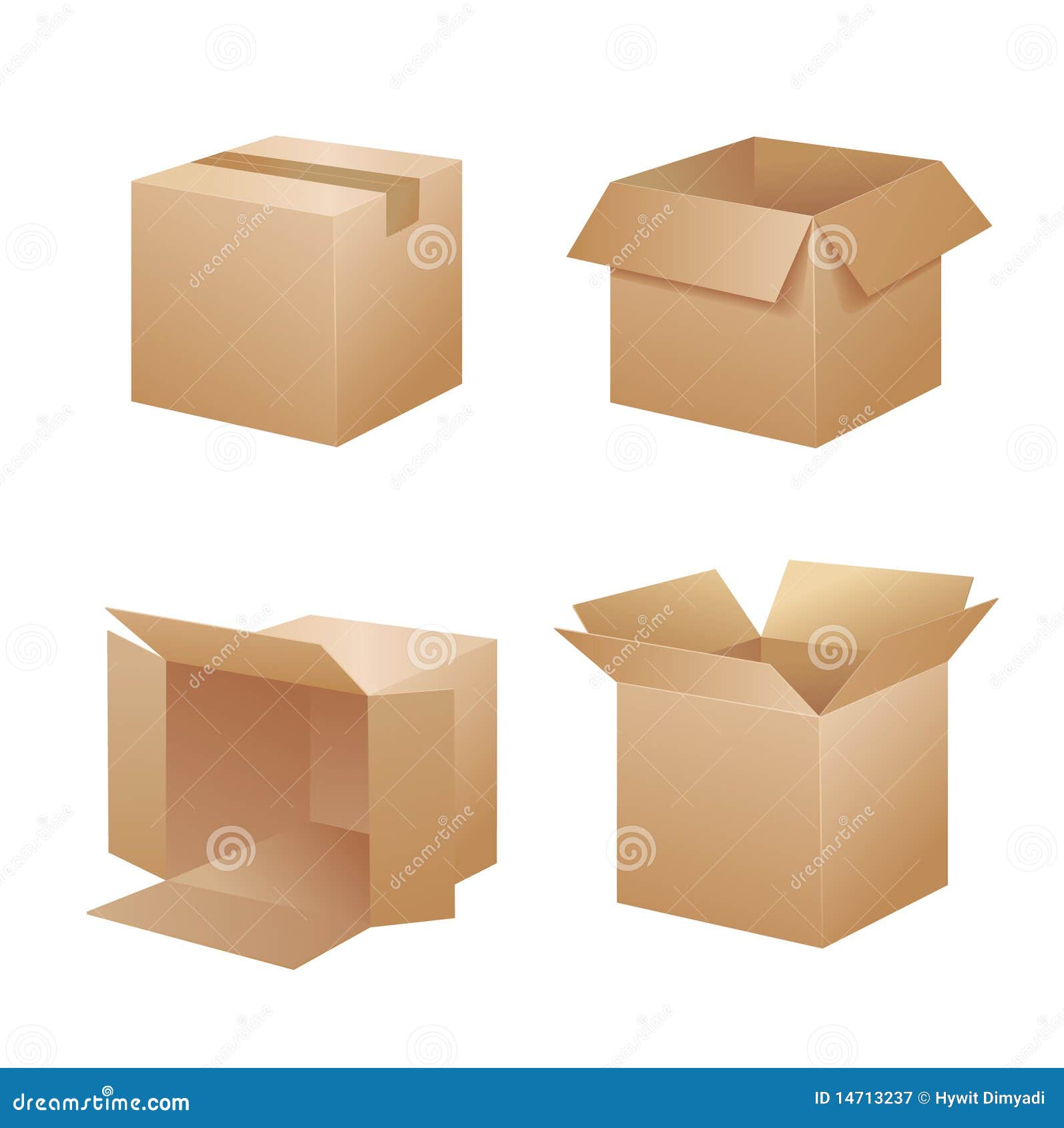 Vector packing boxes stock vector. Illustration of packing - 14713237