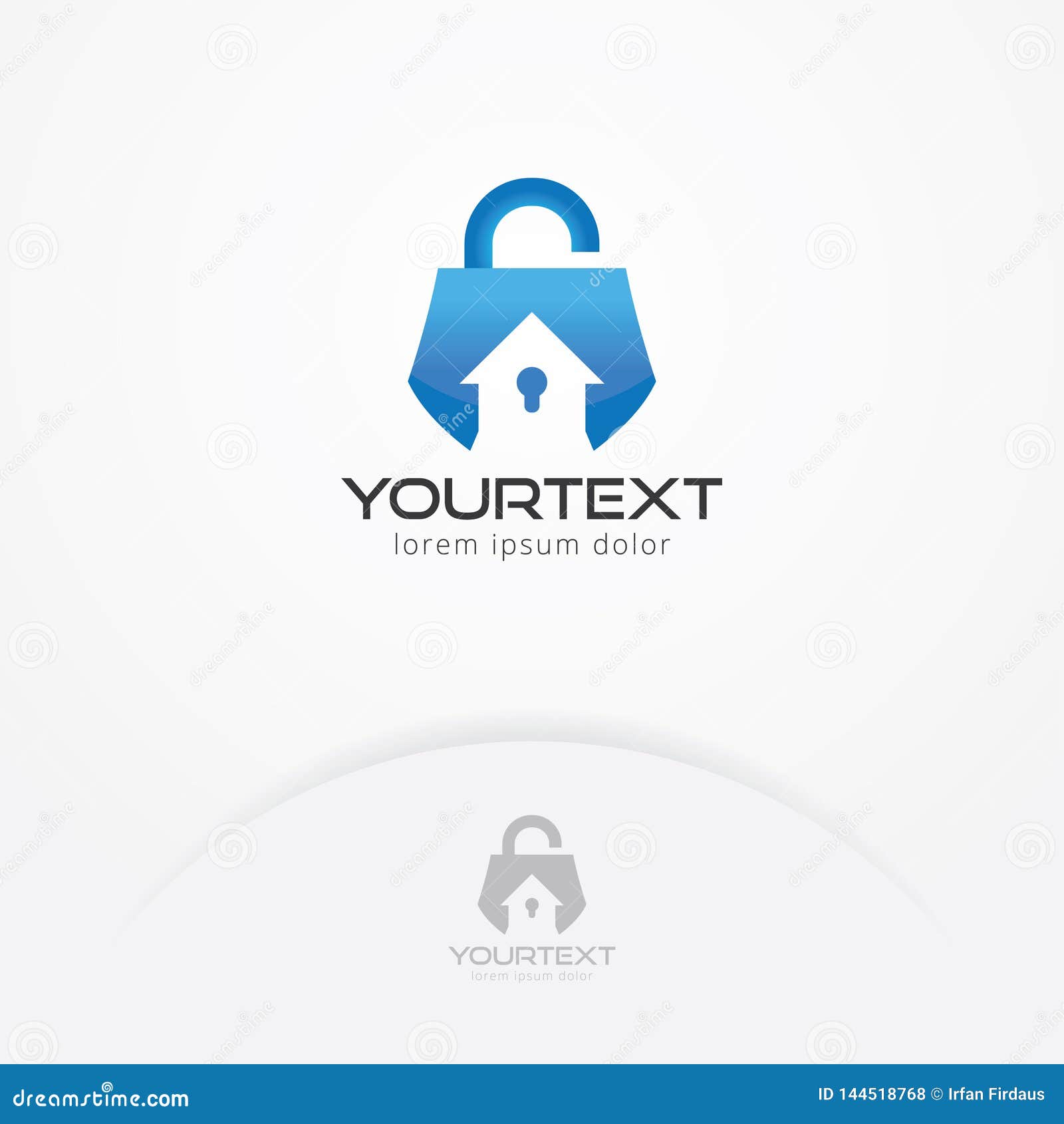 Home Security System Logo Design Stock Vector - Illustration of ...