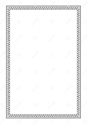 Vector Page Border A4 Design Stock Illustration - Illustration of ...