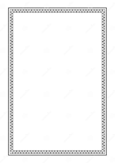 Vector Page Border A4 Design Stock Illustration - Illustration of ...