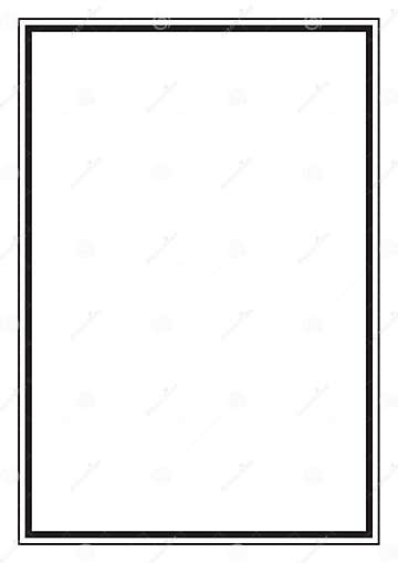 Vector Page Border A4 Design Stock Illustration - Illustration of size ...