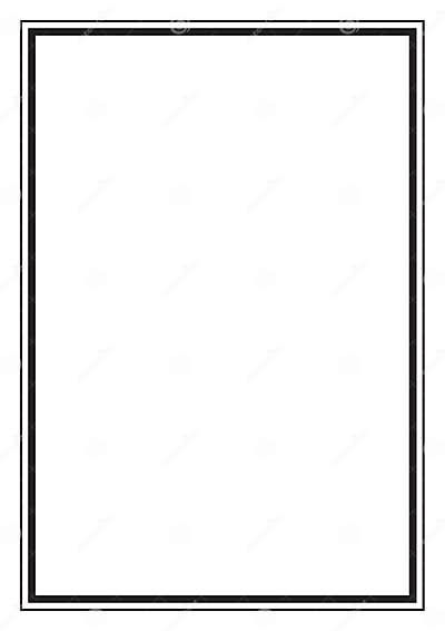 Vector Page Border A4 Design Stock Illustration - Illustration of size ...