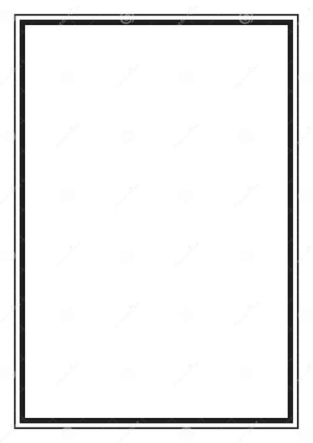 Vector Page Border A4 Design Stock Illustration - Illustration of size ...