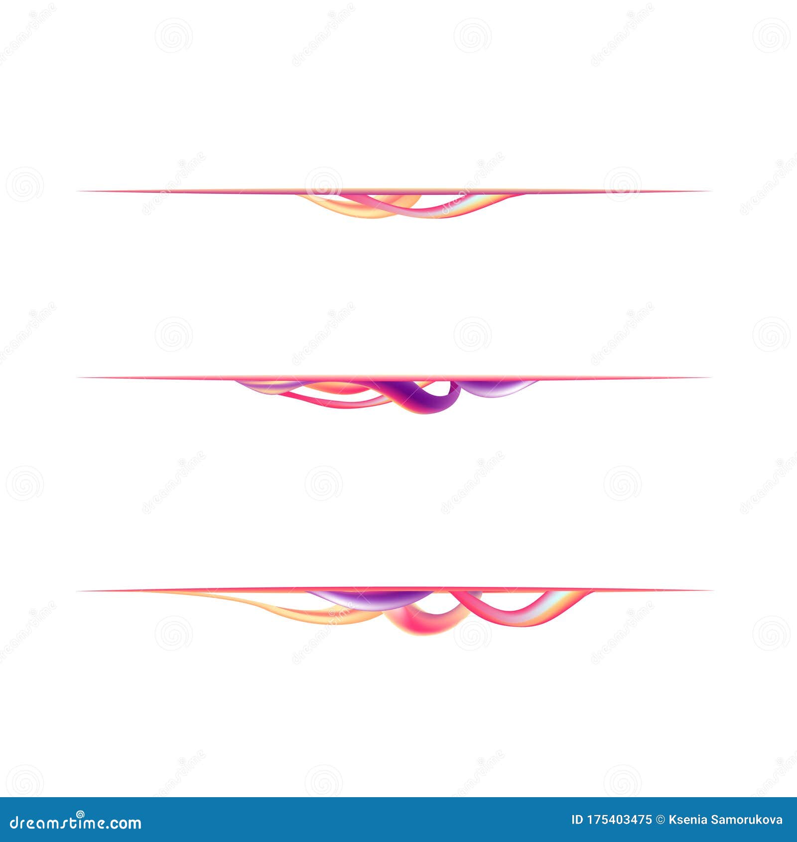 Page Dividers of Abstract Wavy Shapes Stock Vector - Illustration of ... Page Dividers of Abstract Wavy Shapes Stock Vector - Illustration of ...