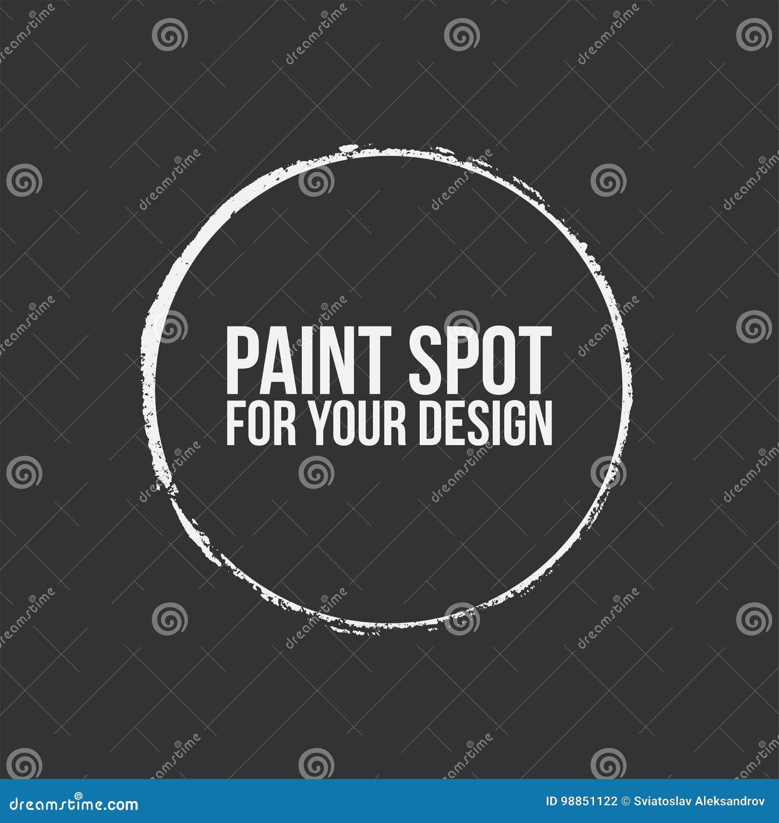 Vector Paint circle Spot stock vector. Illustration of splash - 98851122