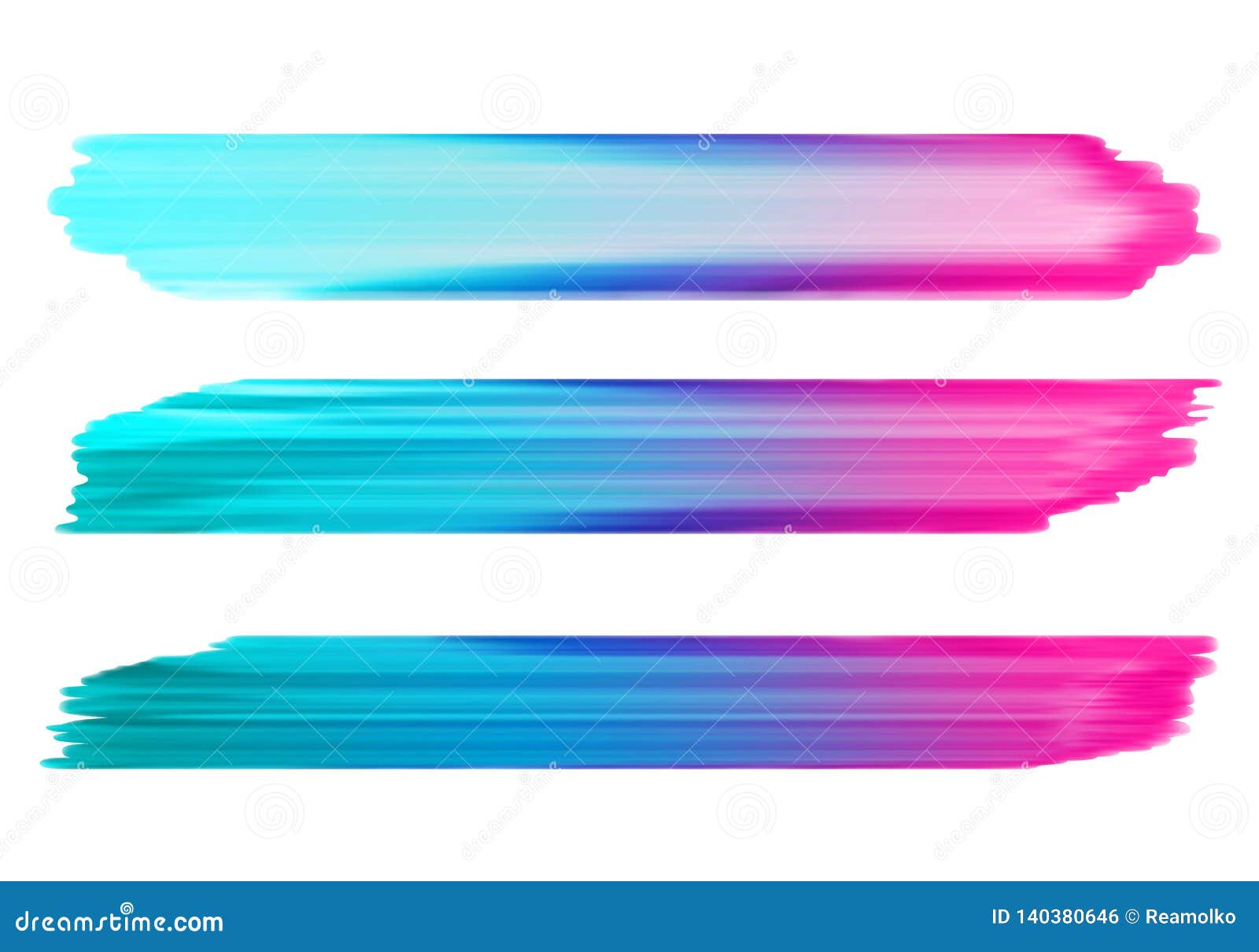 Vector paint daubs set. stock vector. Illustration of background ...