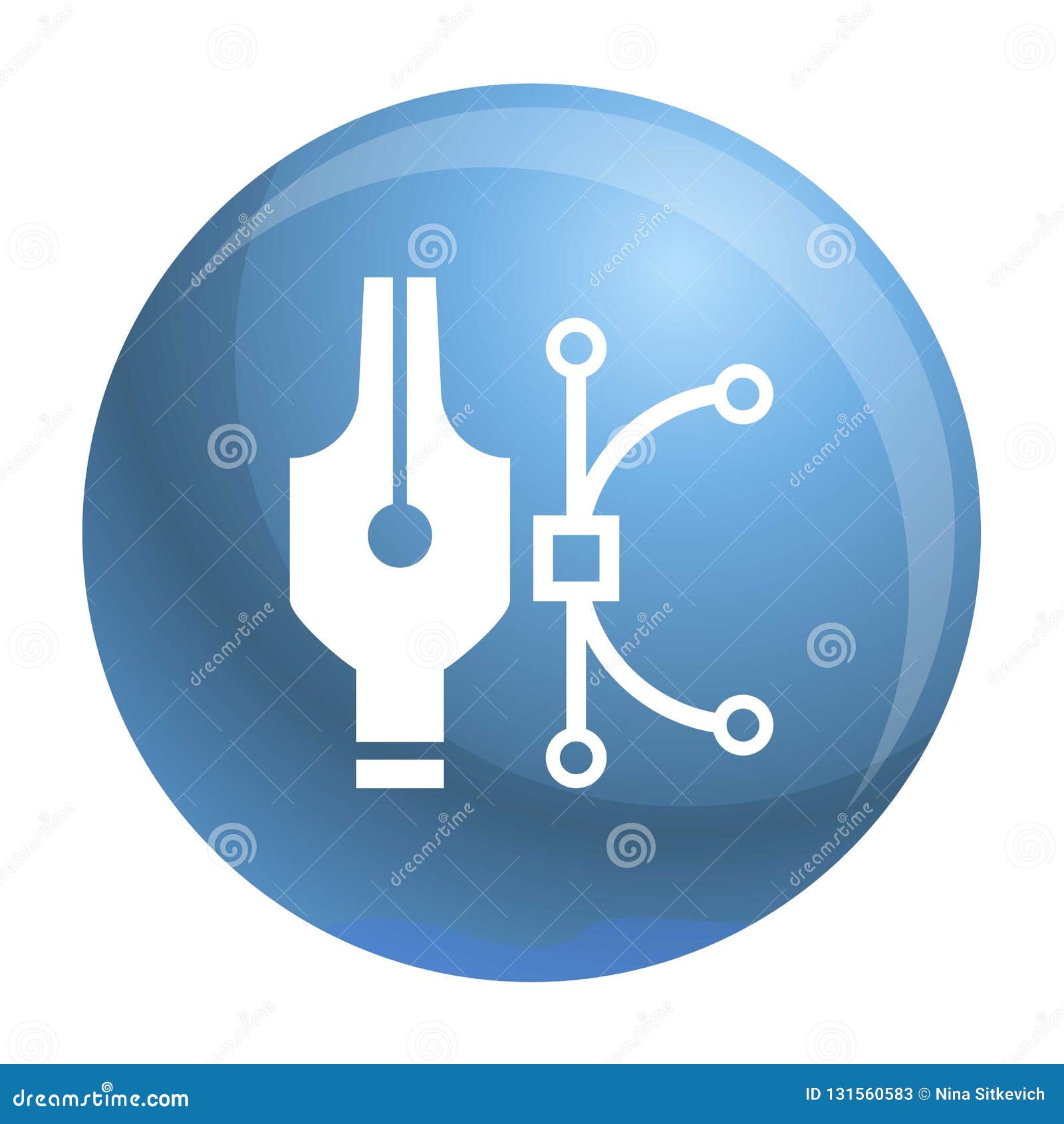 Vector Paint Icon, Simple Style Stock Vector - Illustration of ...