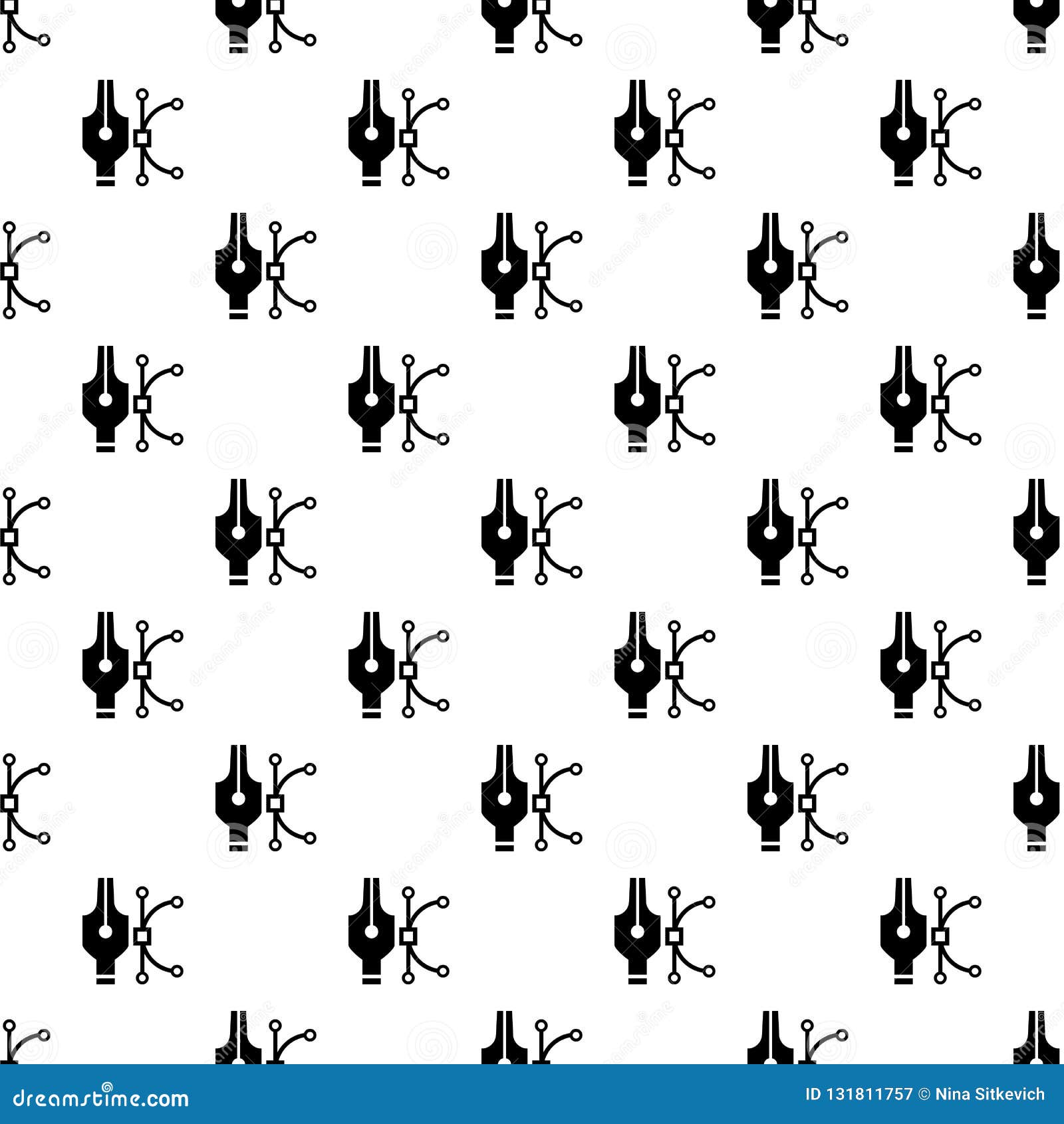 Vector Paint Pattern Seamless Vector Stock Vector - Illustration of ...