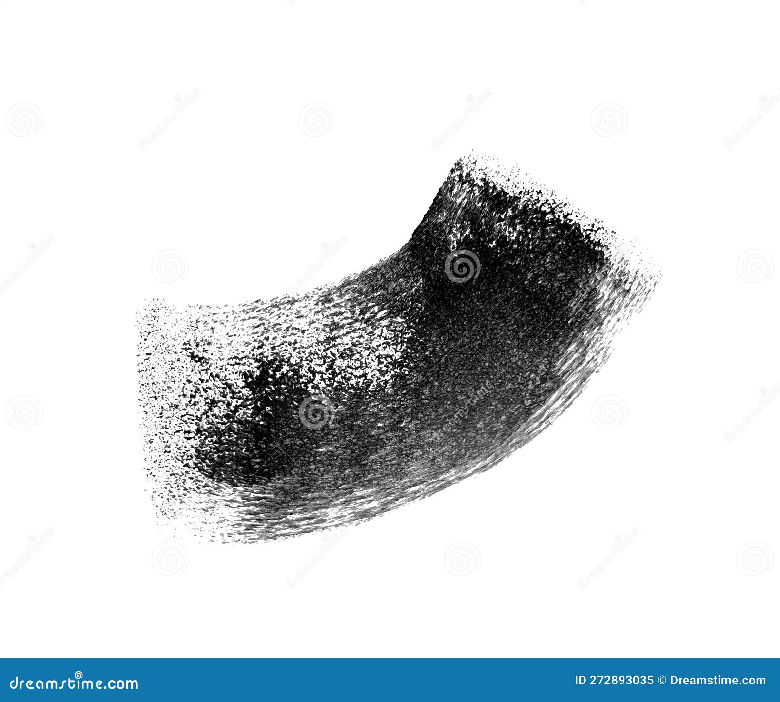 Vector Paint Smear. Artistic Abstract Ink Print Made with Brush Stock ...