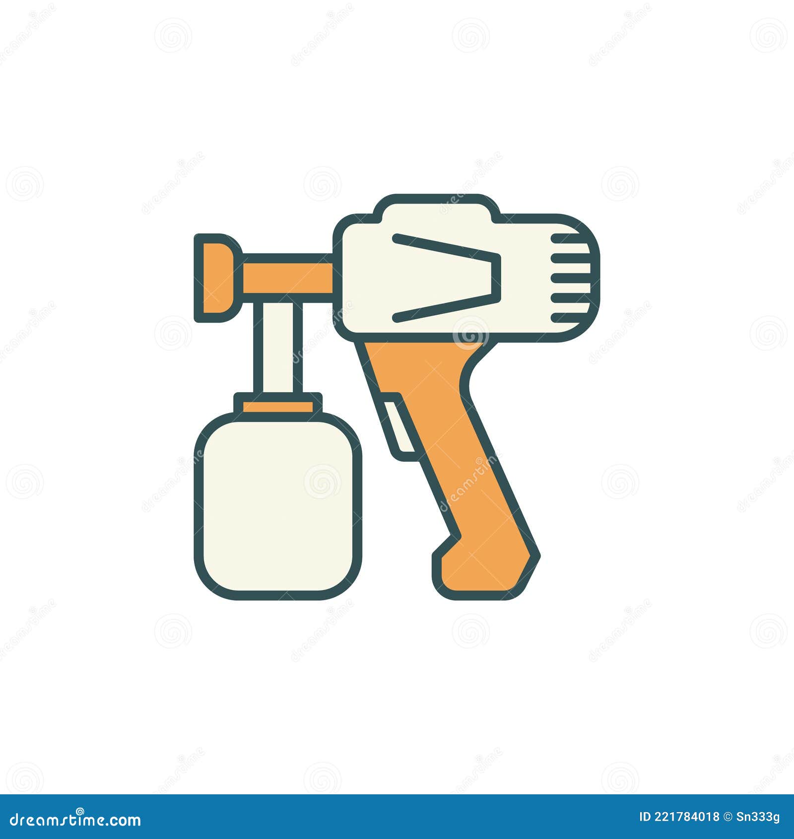 Vector Paint Sprayer Concept Colored Icon or Symbol Stock Vector ...